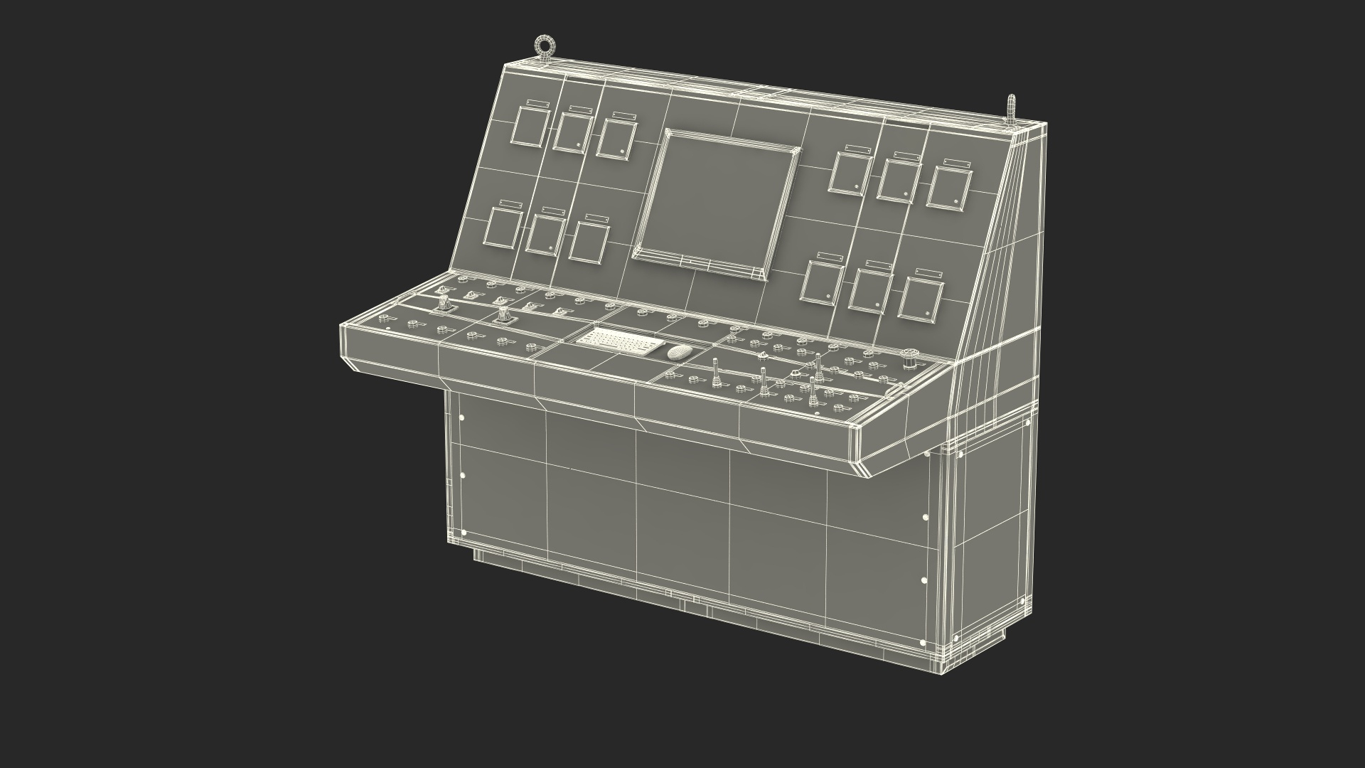 Electric Control Desk Model - TurboSquid 2302309