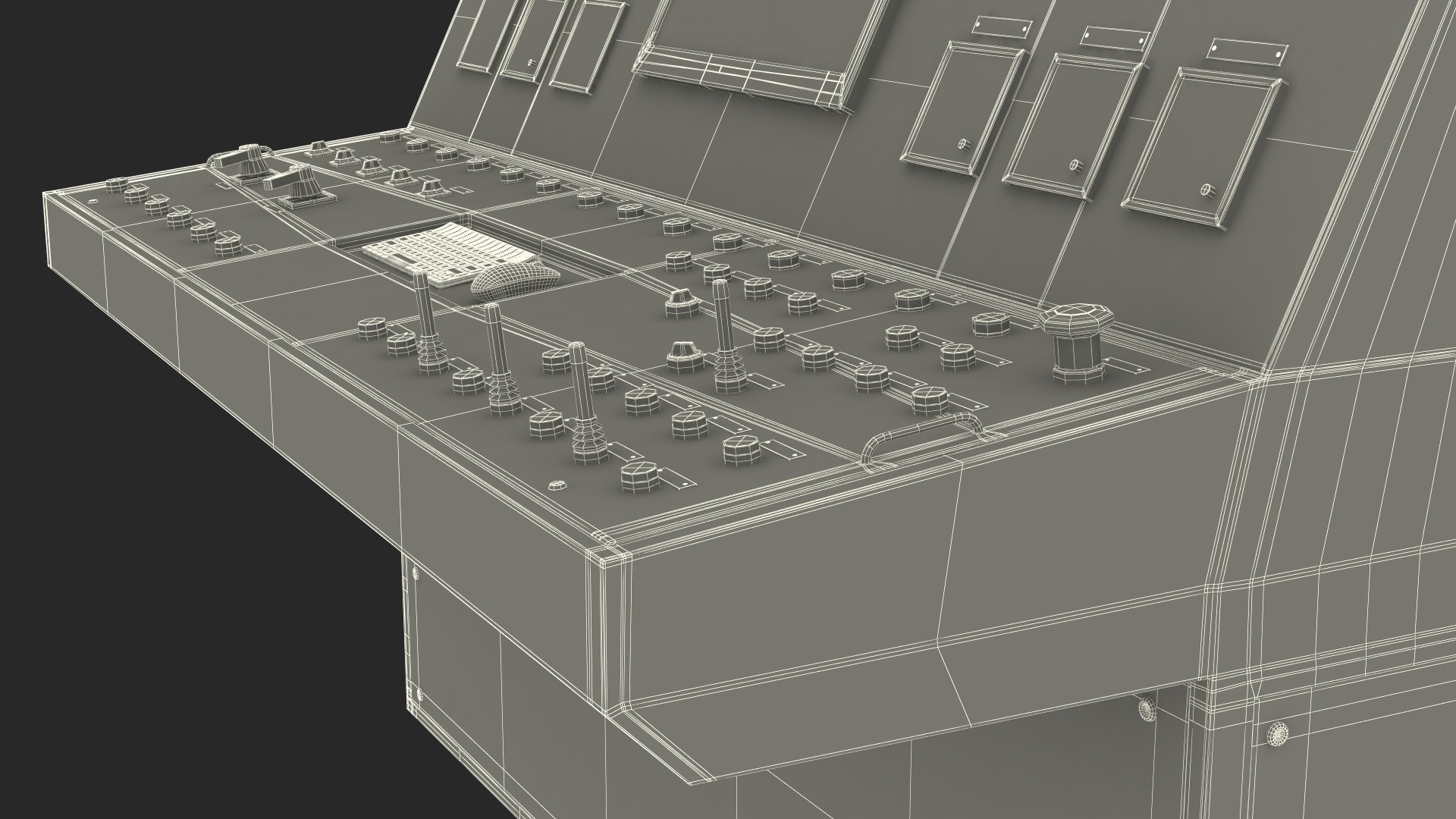 Electric Control Desk Model - TurboSquid 2302309