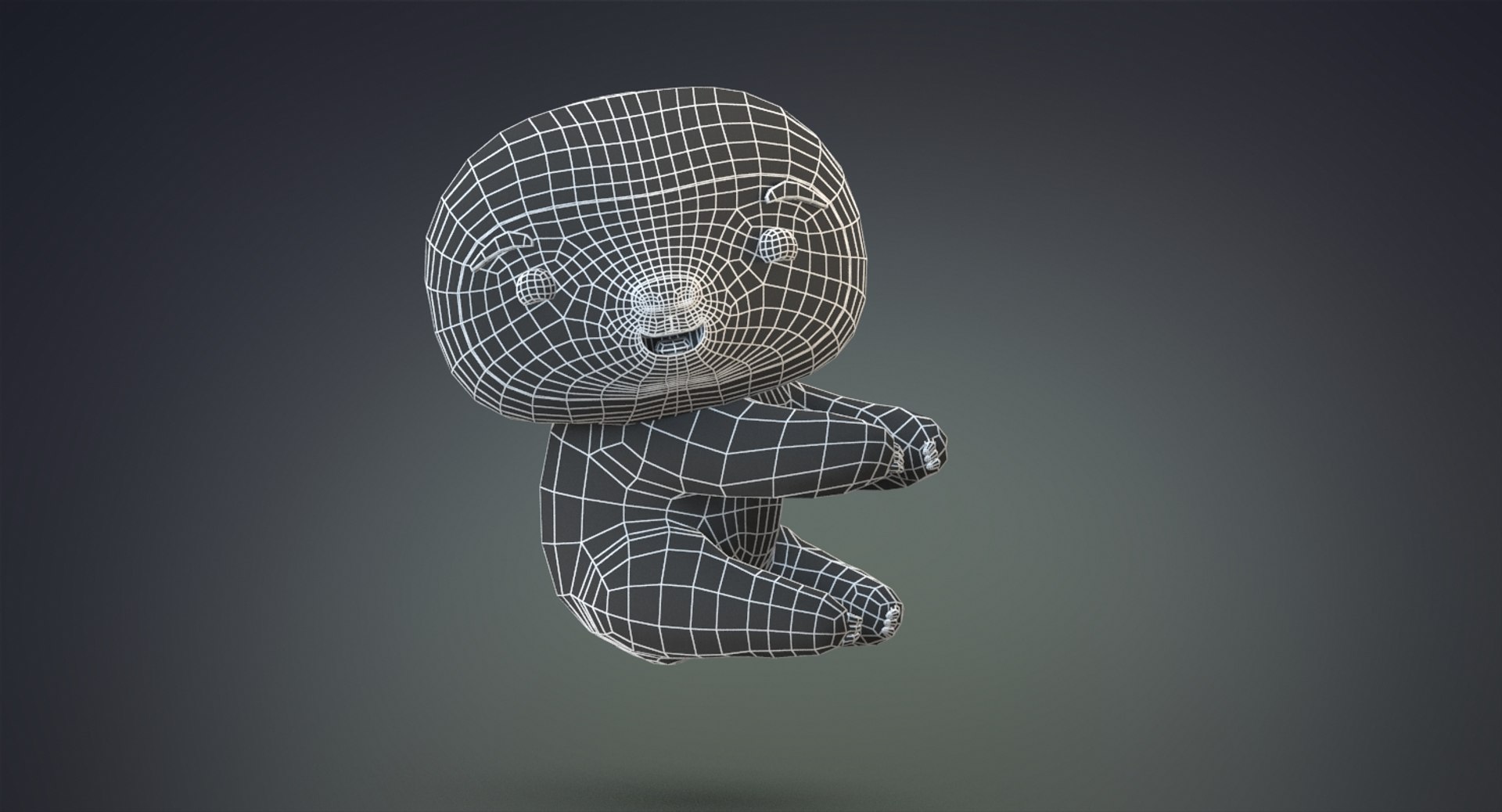 Cute cartoon sloth model - TurboSquid 1345877