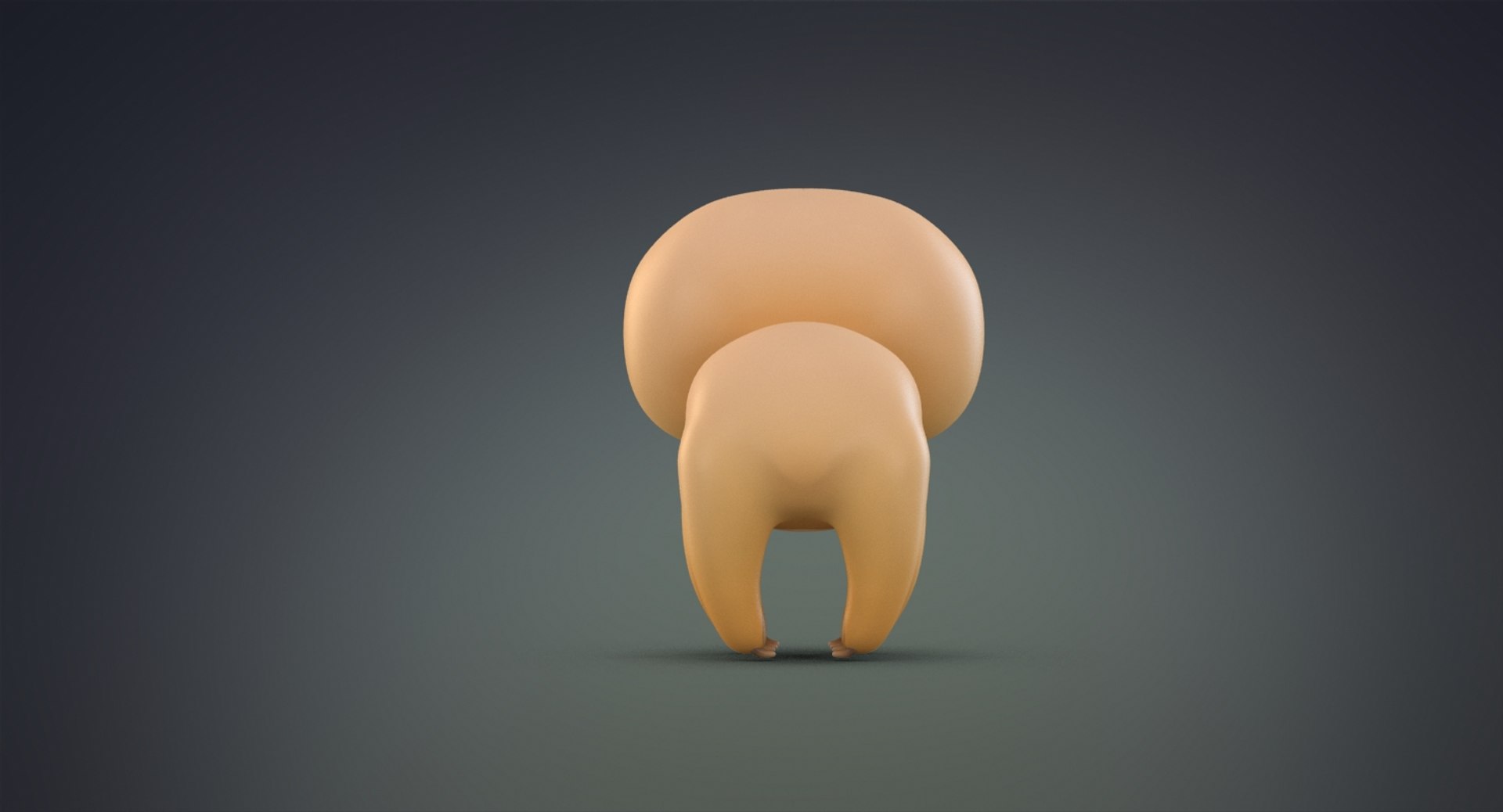 Cute cartoon sloth model - TurboSquid 1345877