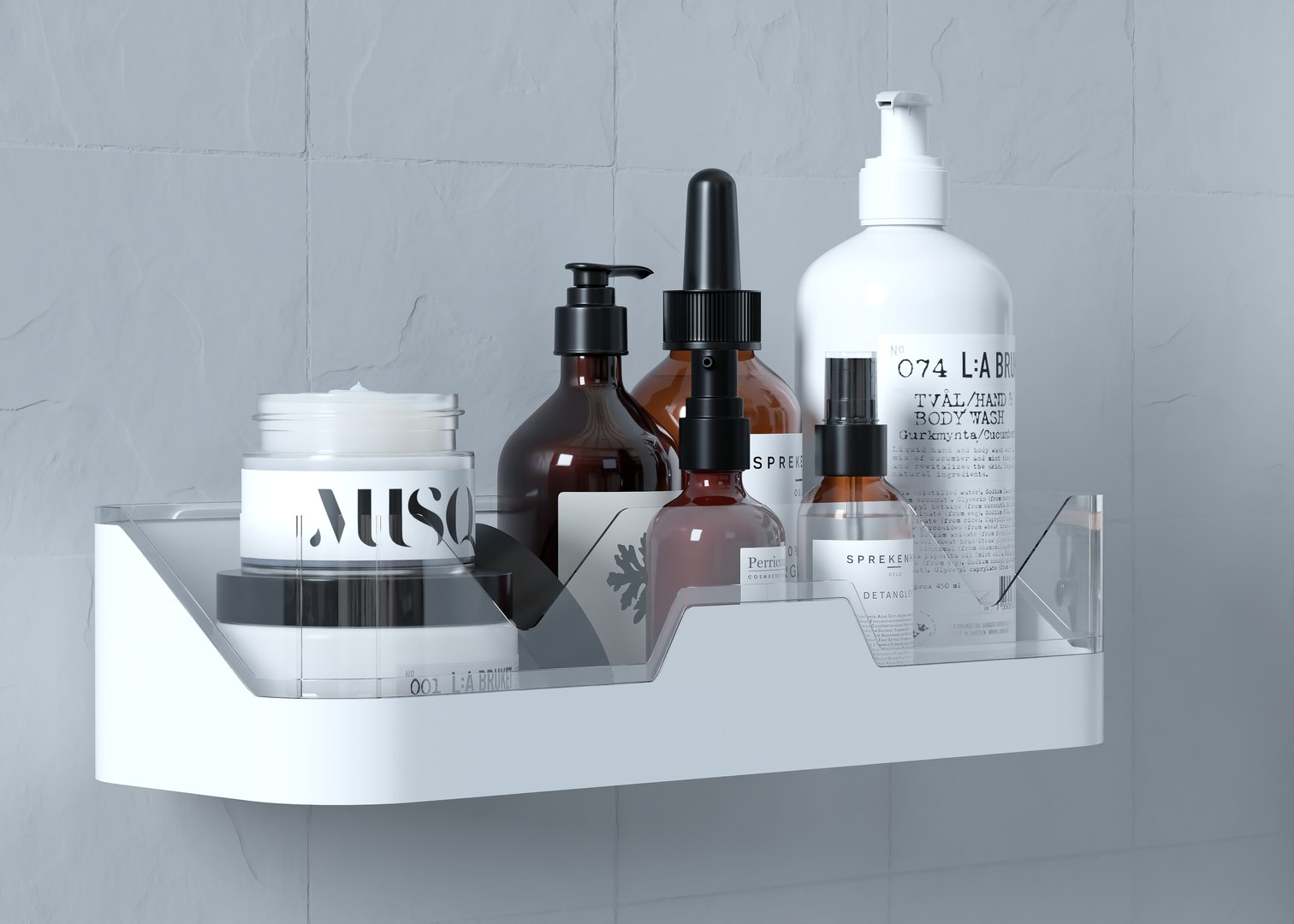 3D Model Bathroom Cosmetics Rack 02 - TurboSquid 2285790