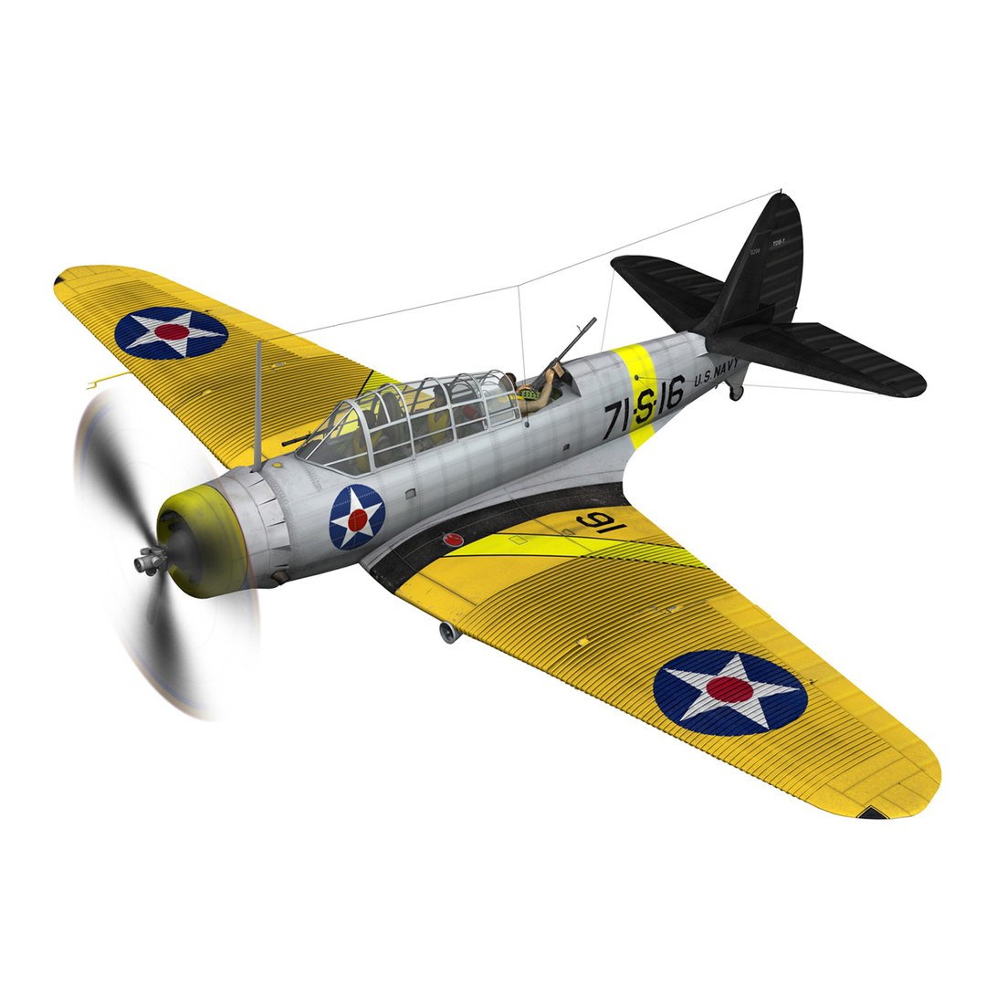 Douglas Tdb-1 Devastator - 3d C4d