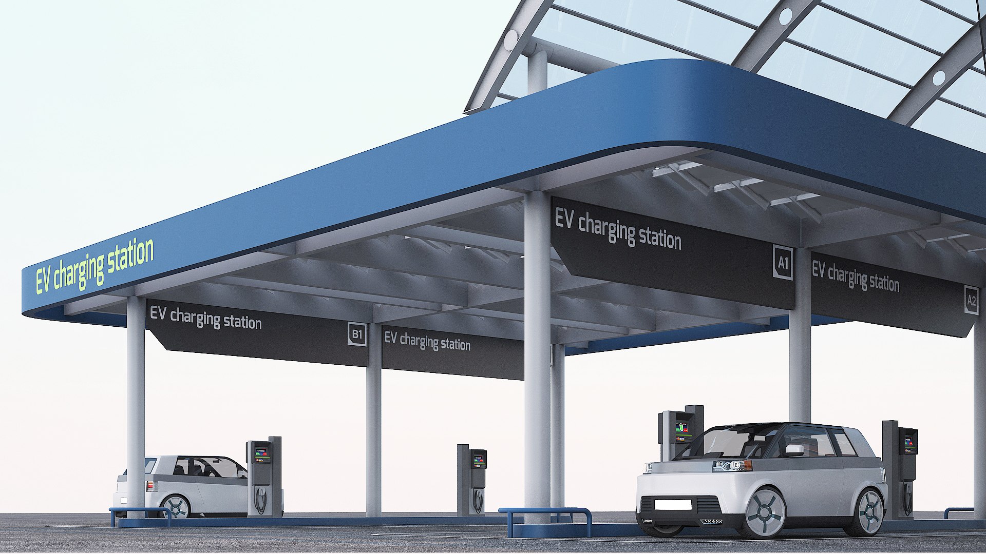 Ev Charging Station Model - TurboSquid 1209098