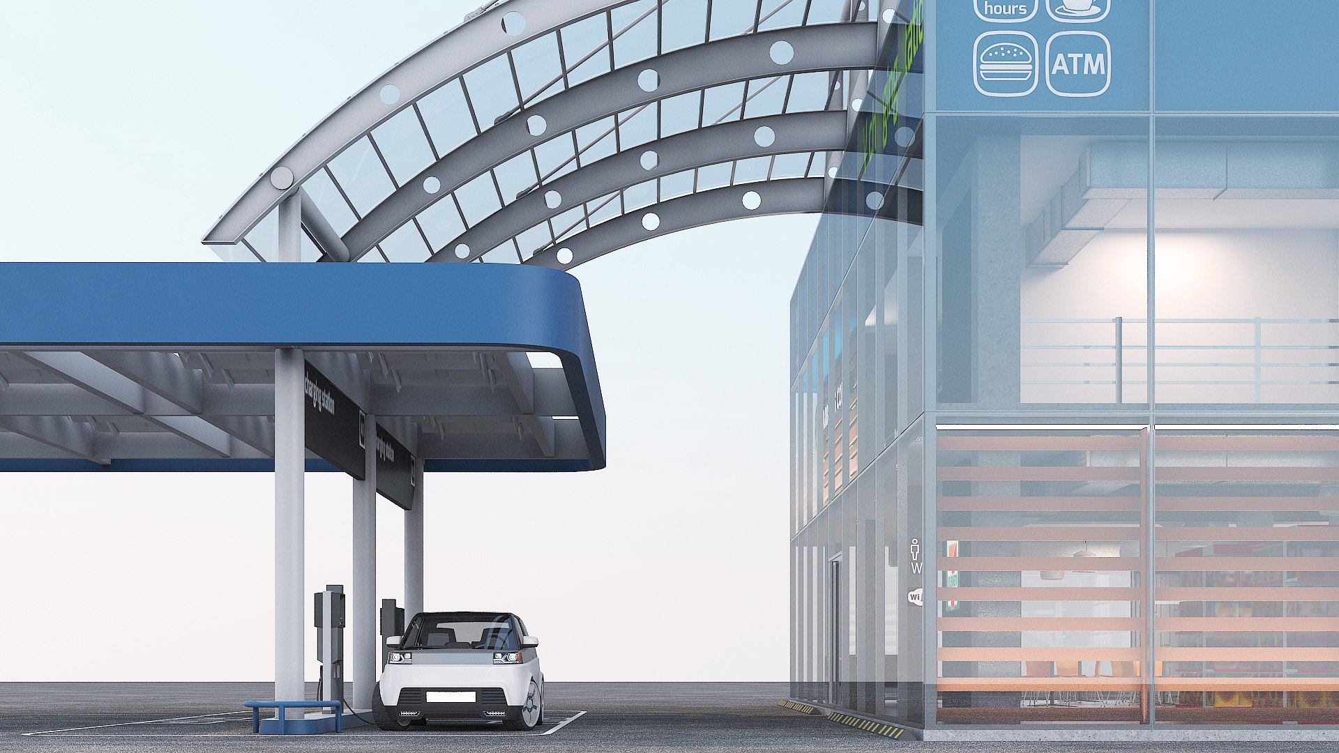 Ev Charging Station Model - TurboSquid 1209098