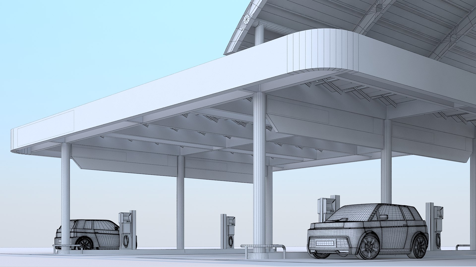 Ev Charging Station Model - TurboSquid 1209098