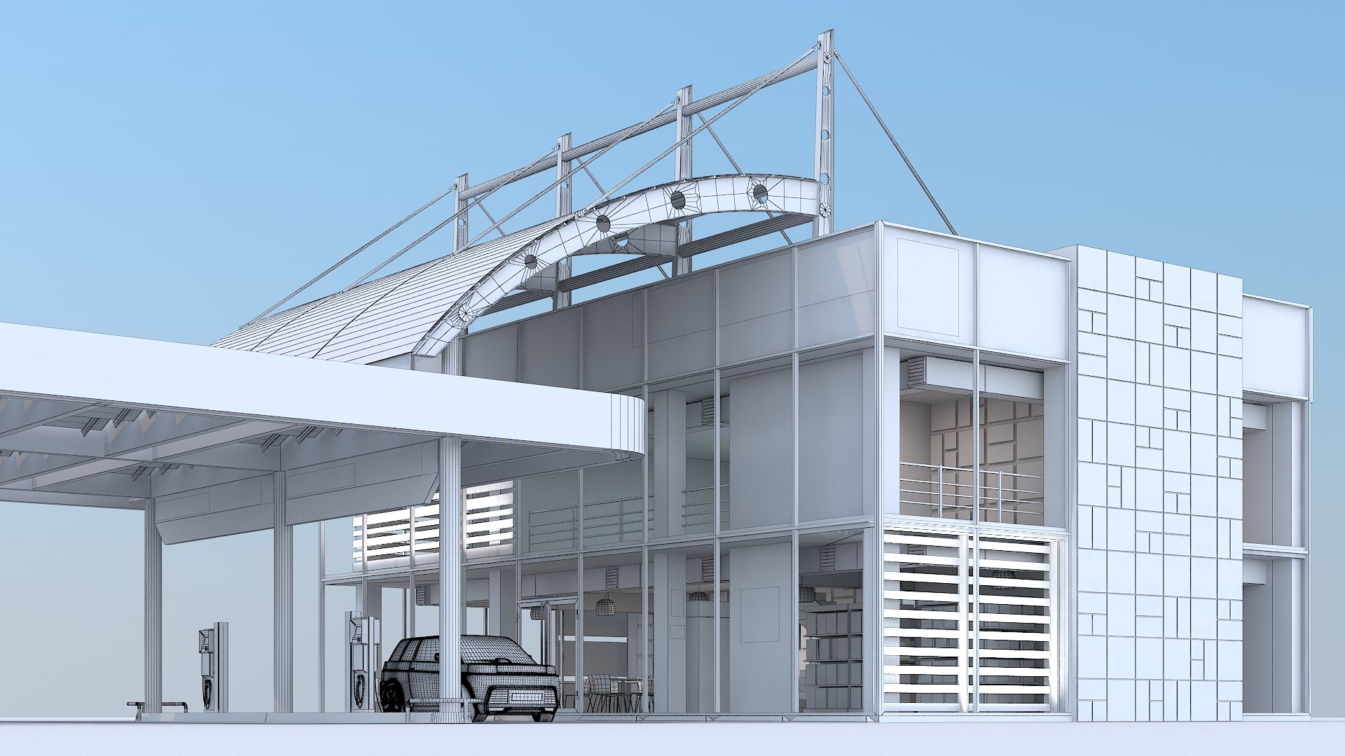 Ev Charging Station Model - TurboSquid 1209098