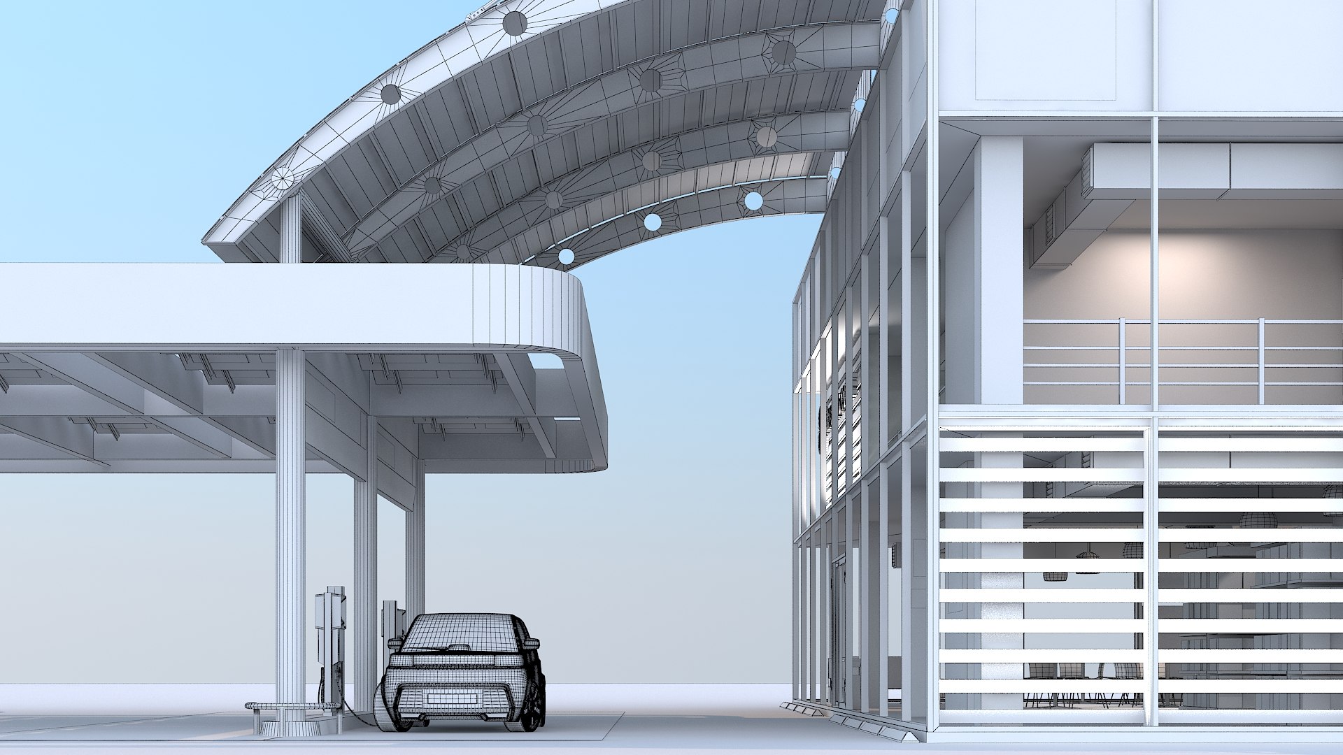 Ev Charging Station Model - TurboSquid 1209098