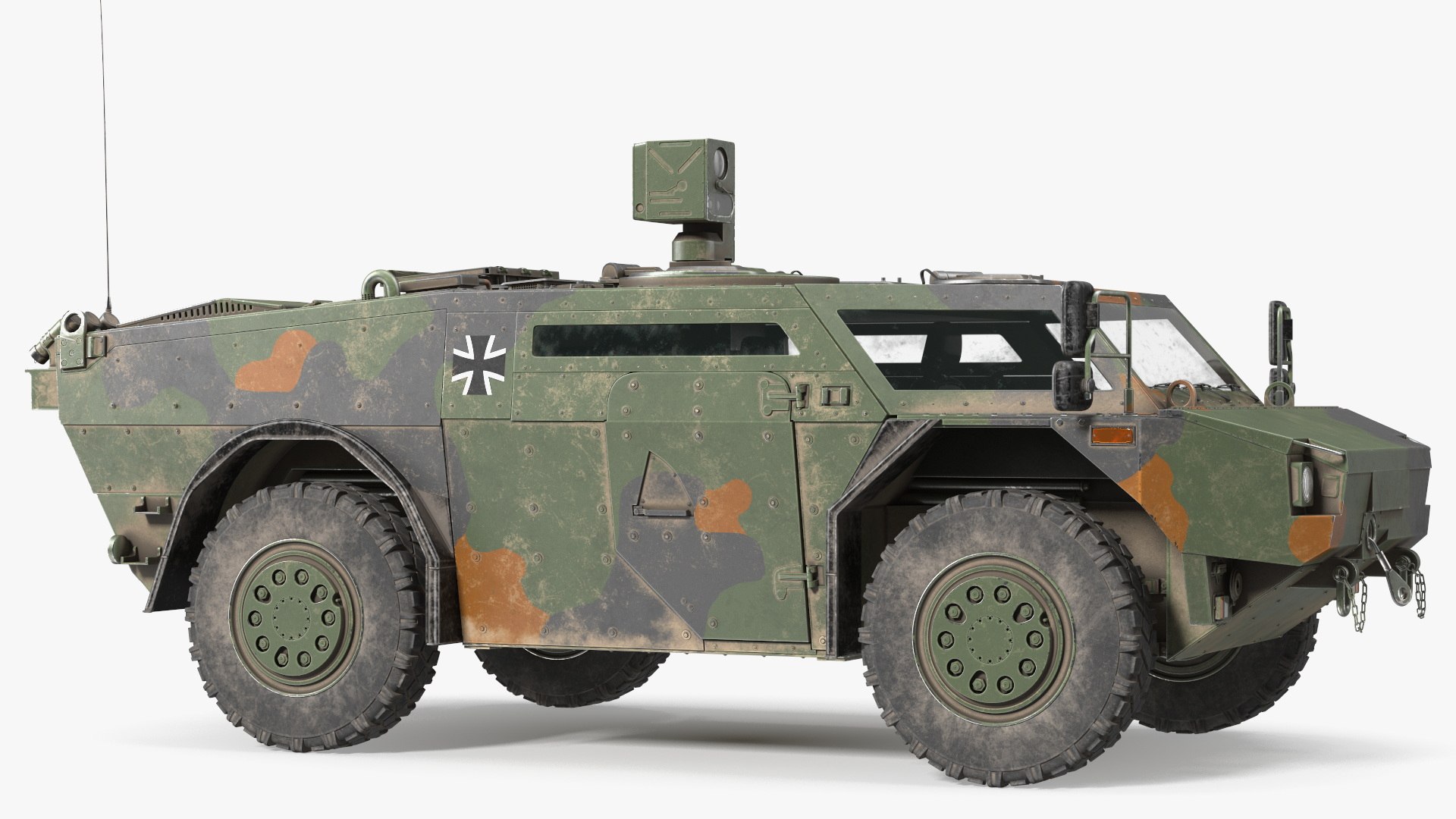 fennek german reconnaissance vehicle 3d model