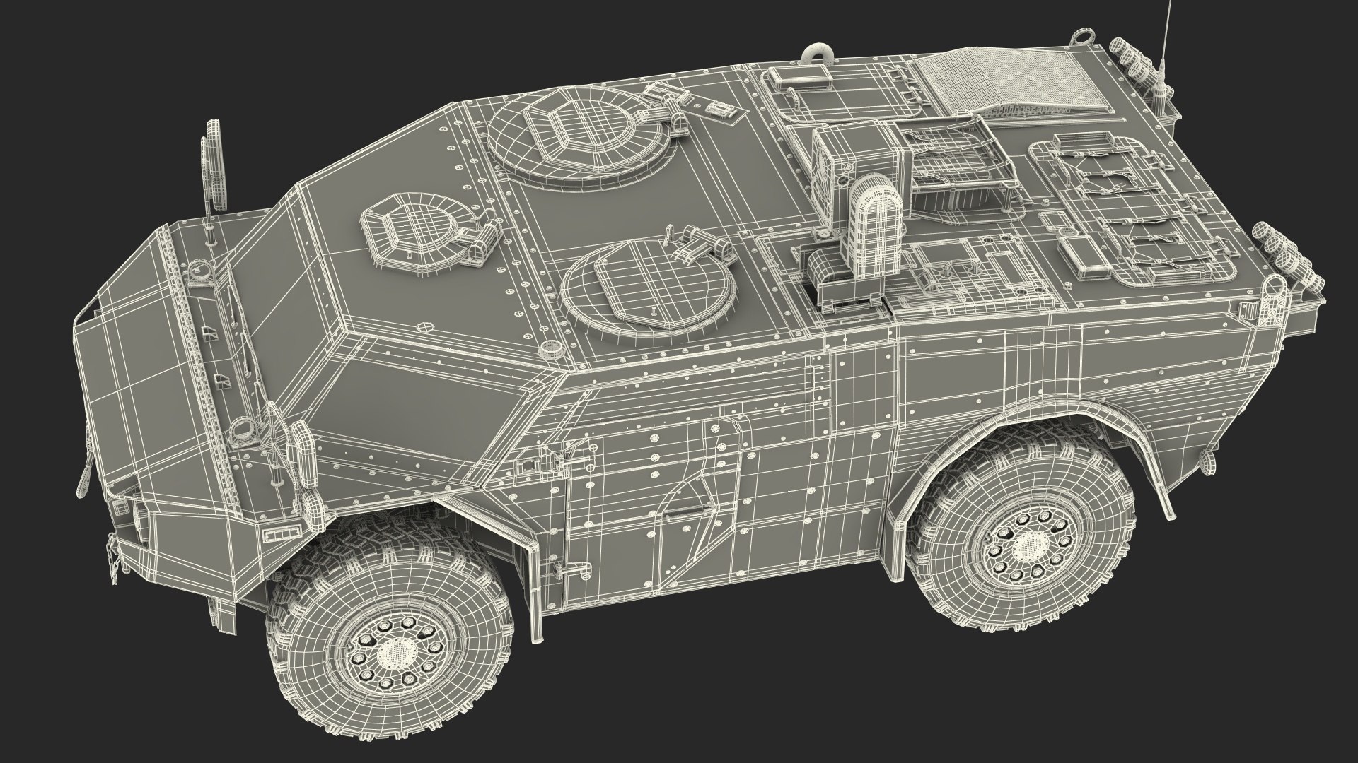 fennek german reconnaissance vehicle 3d model