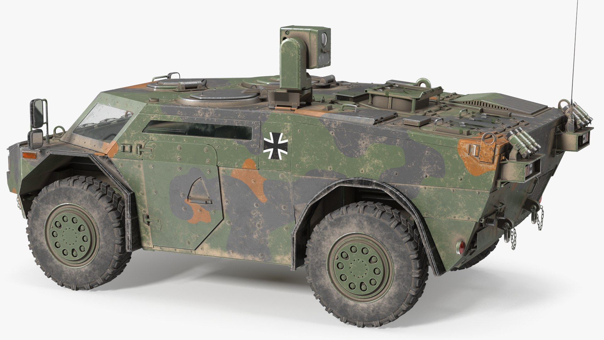 fennek german reconnaissance vehicle 3d model