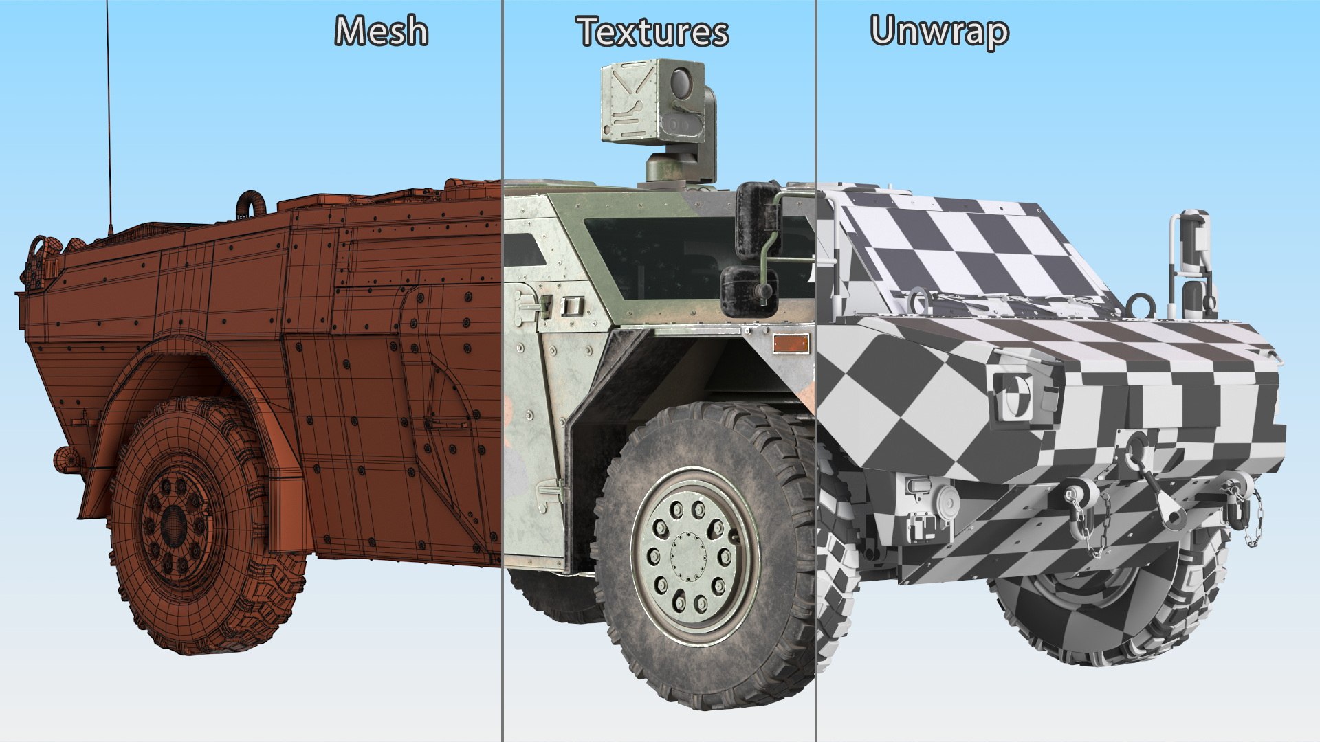 fennek german reconnaissance vehicle 3d model