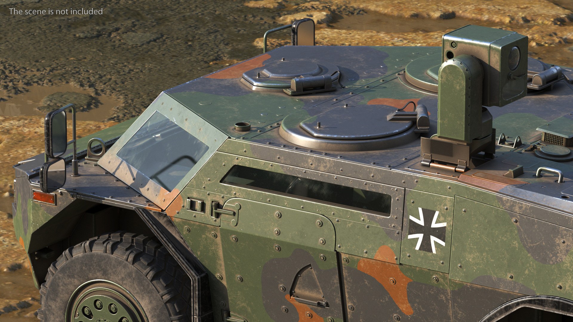 fennek german reconnaissance vehicle 3d model