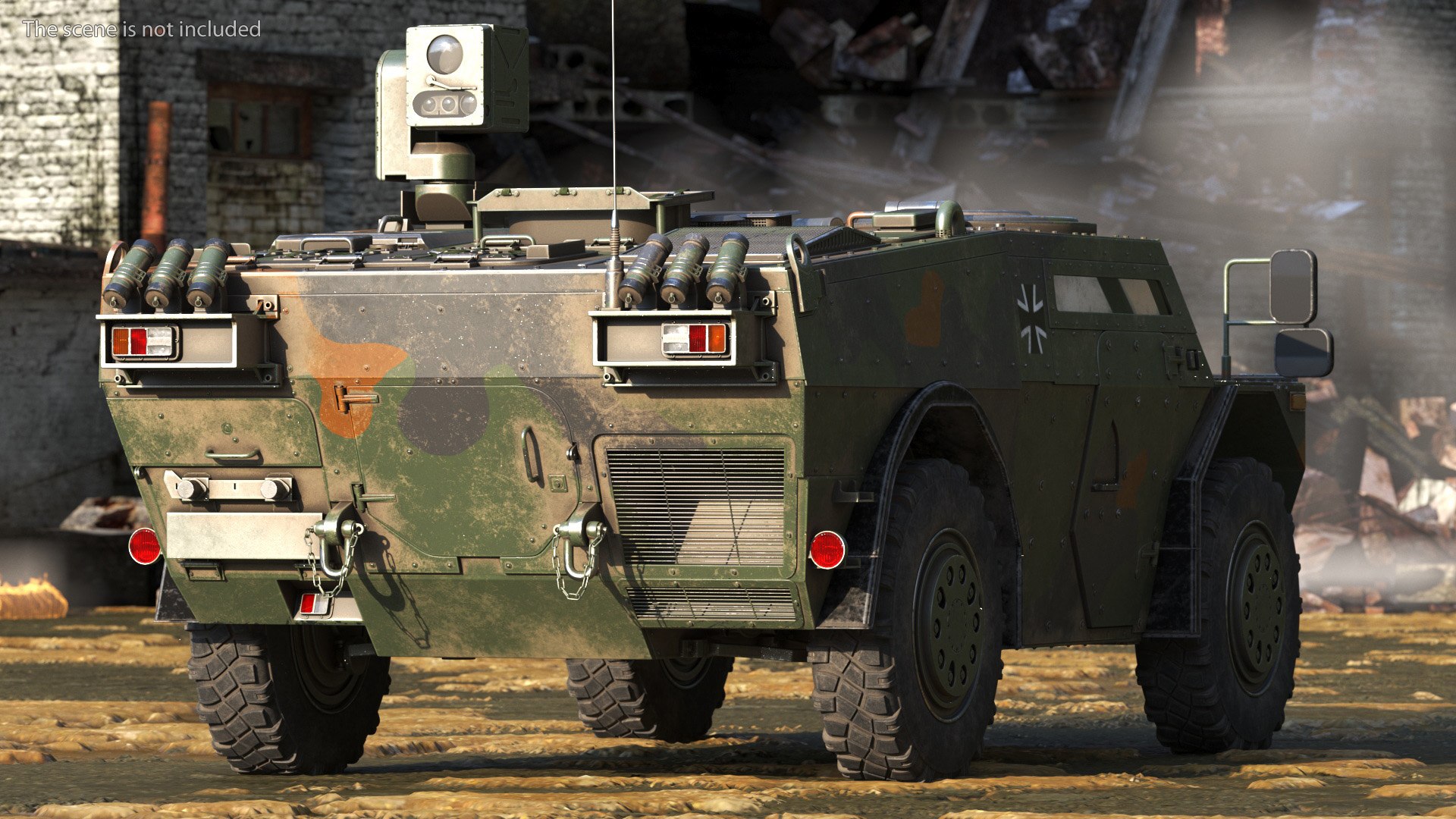 fennek german reconnaissance vehicle 3d model