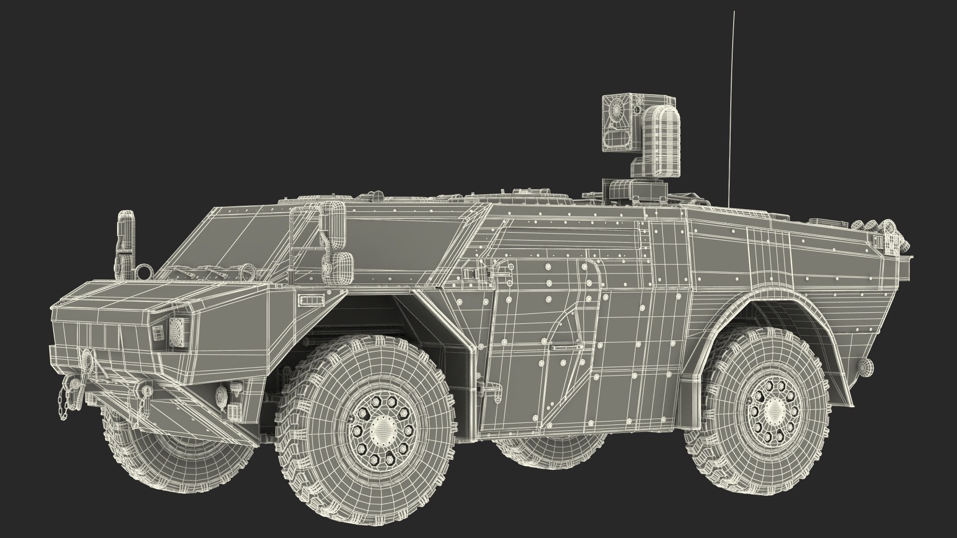 fennek german reconnaissance vehicle 3d model
