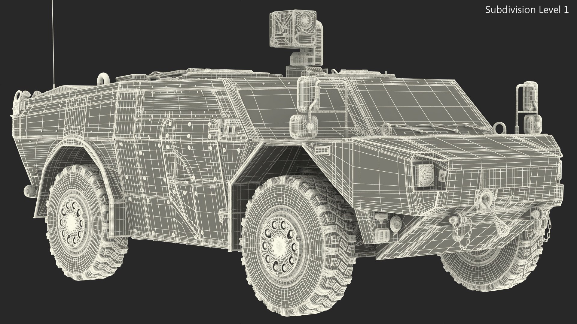 fennek german reconnaissance vehicle 3d model