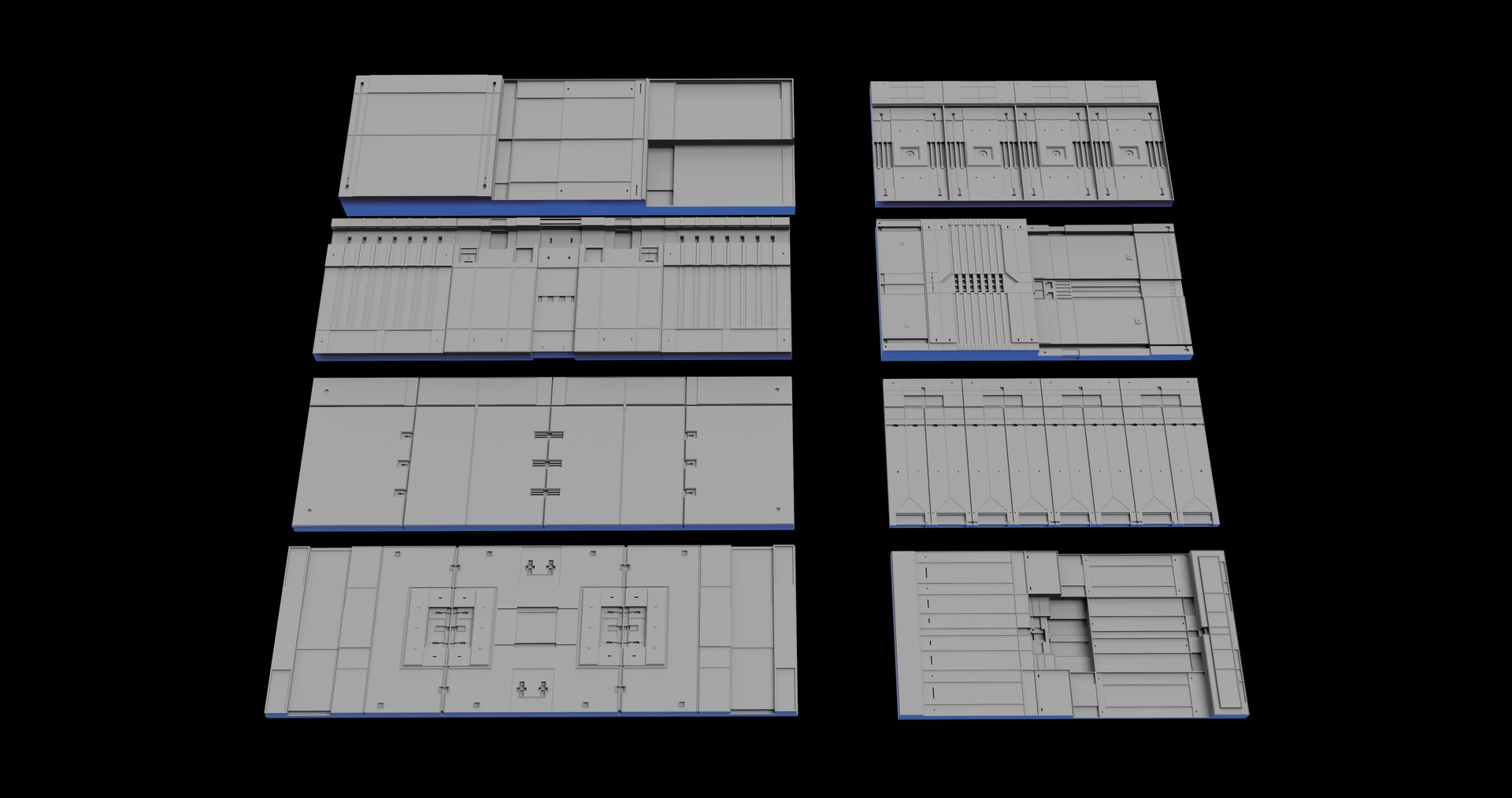 Kitbash Panel Model - TurboSquid 1786428