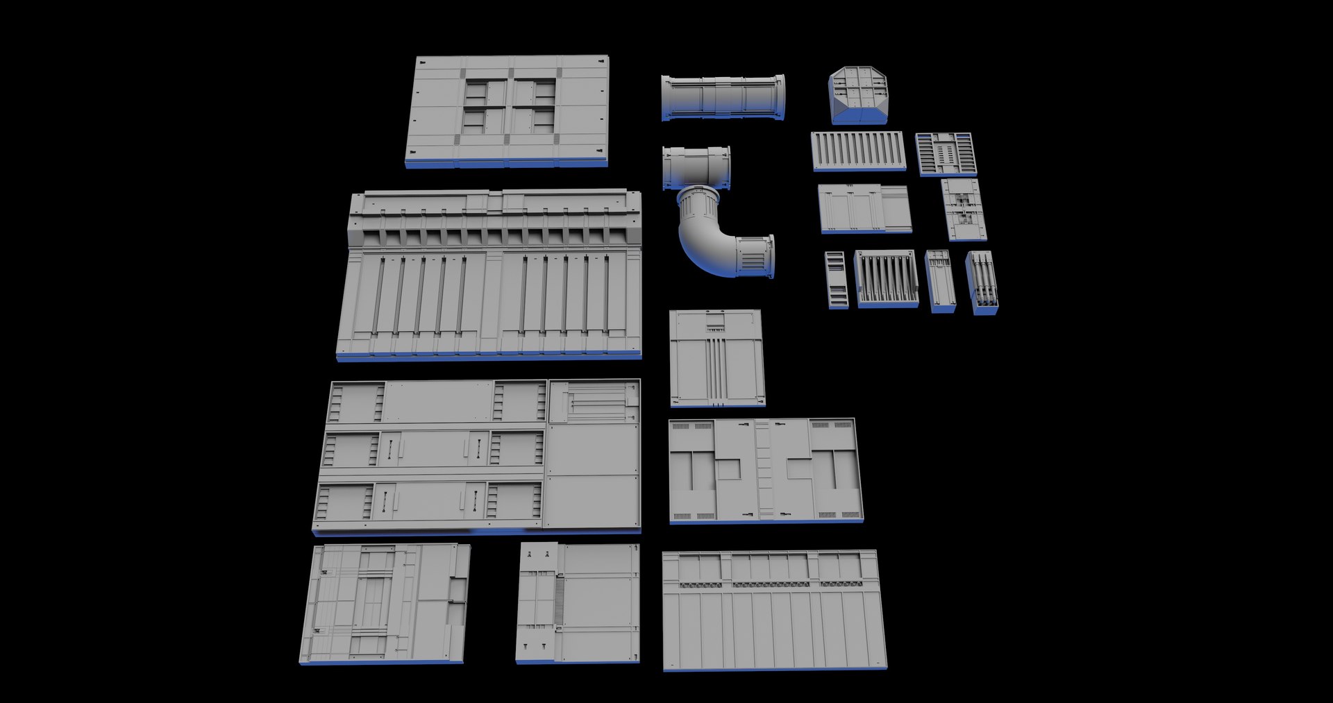 Kitbash Panel Model - TurboSquid 1786428