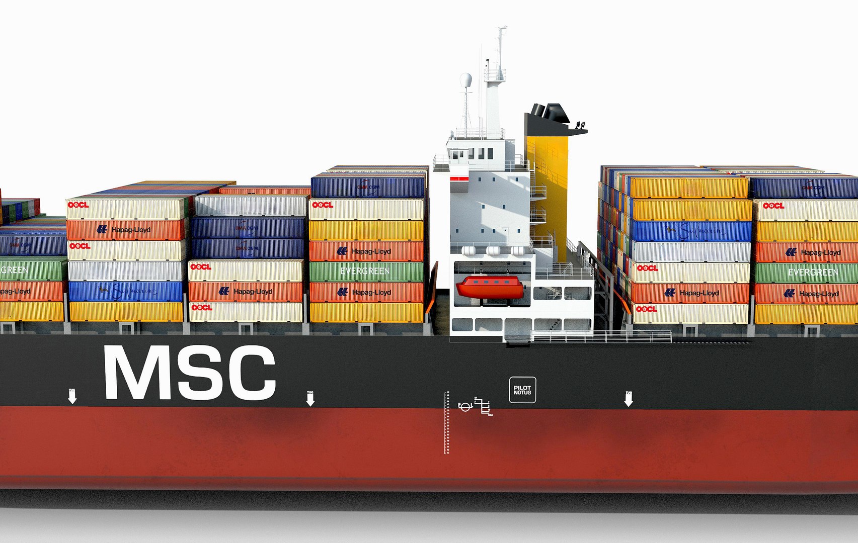 3D Cargo Container Ship 300m - TurboSquid 2281995