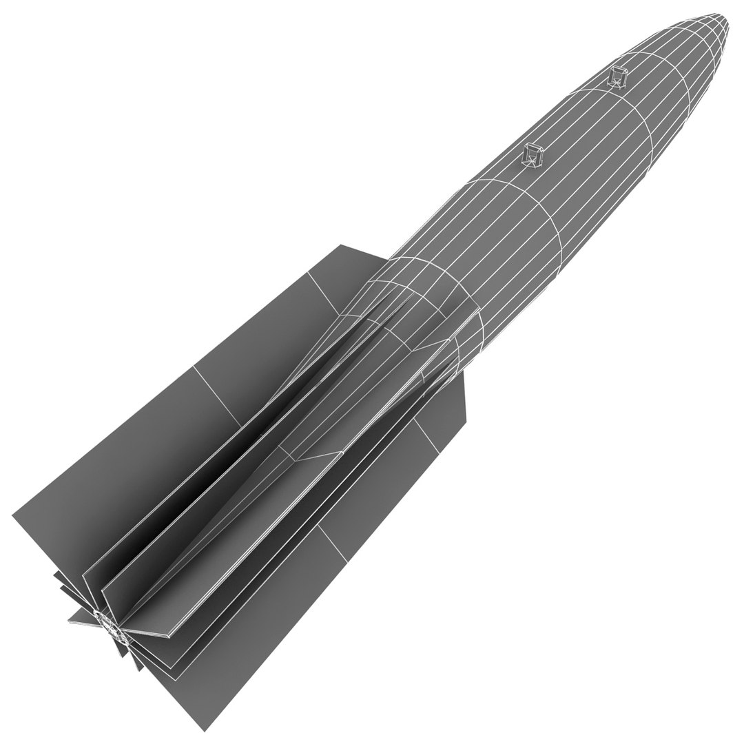 Aircraft Bomb Mk-81 Snakeye 3d Max