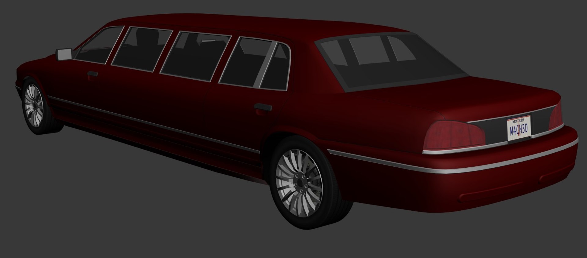 3d Generic Limousine Model