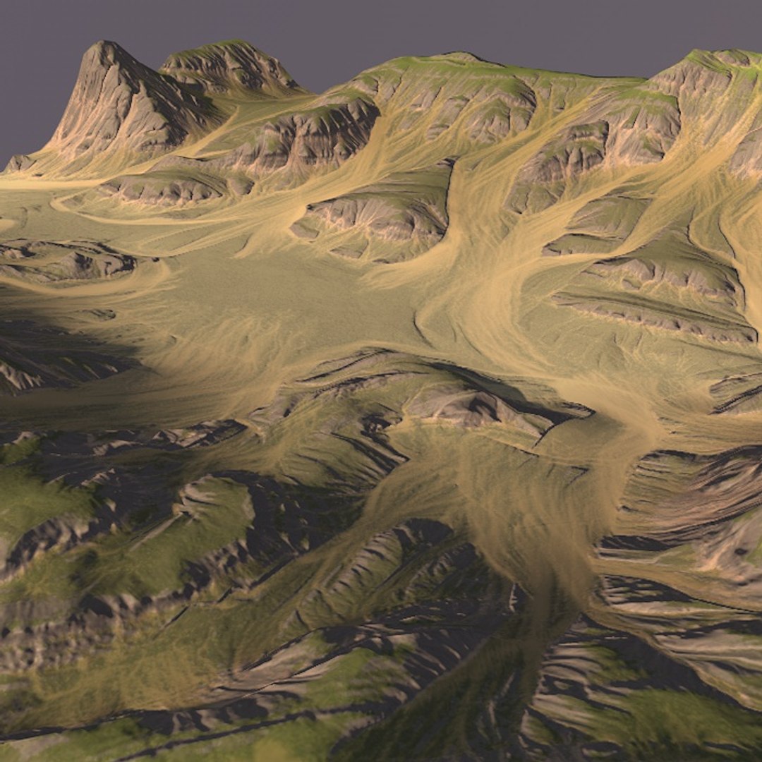 Mountain Maps Terrain 3d C4d