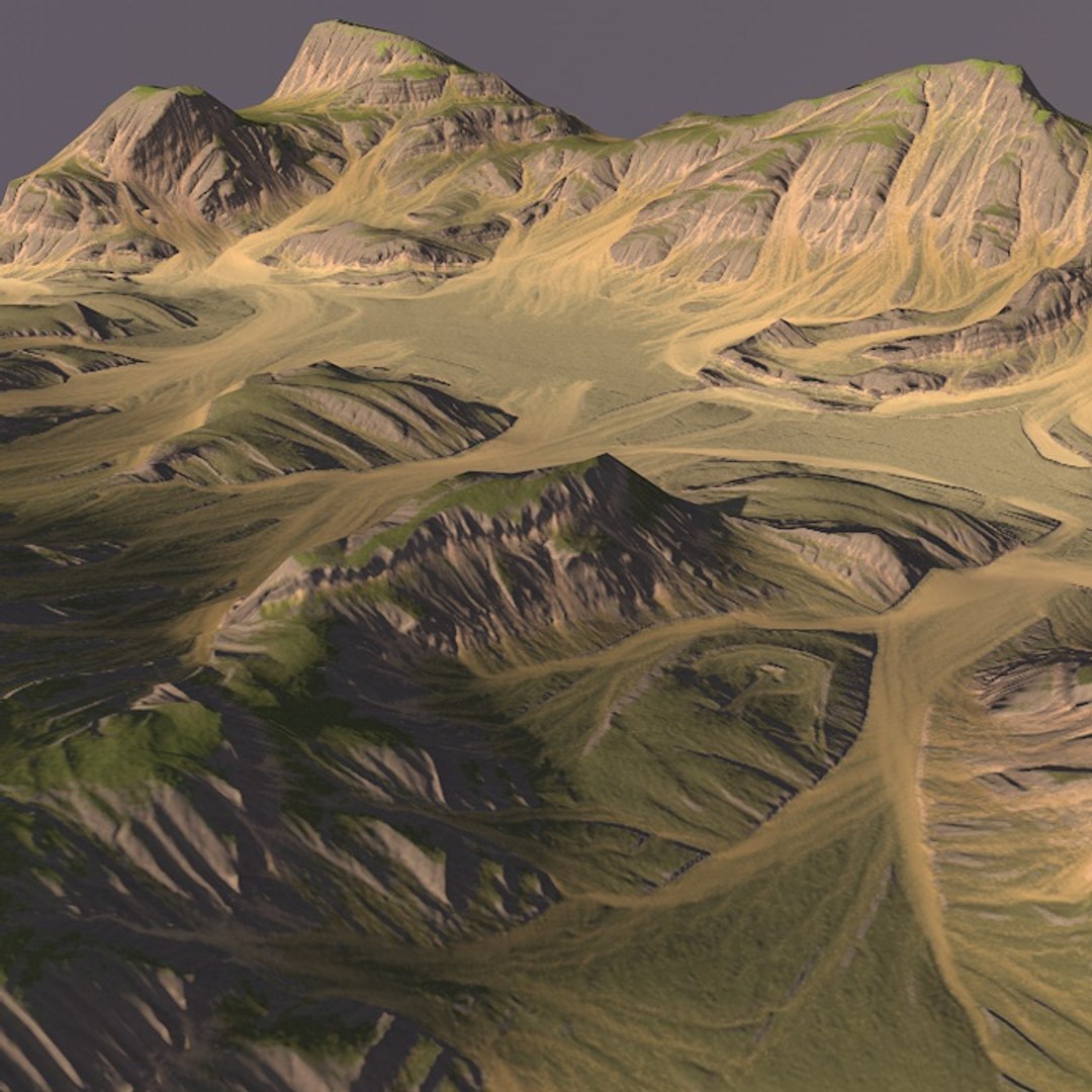 Mountain Maps Terrain 3d C4d