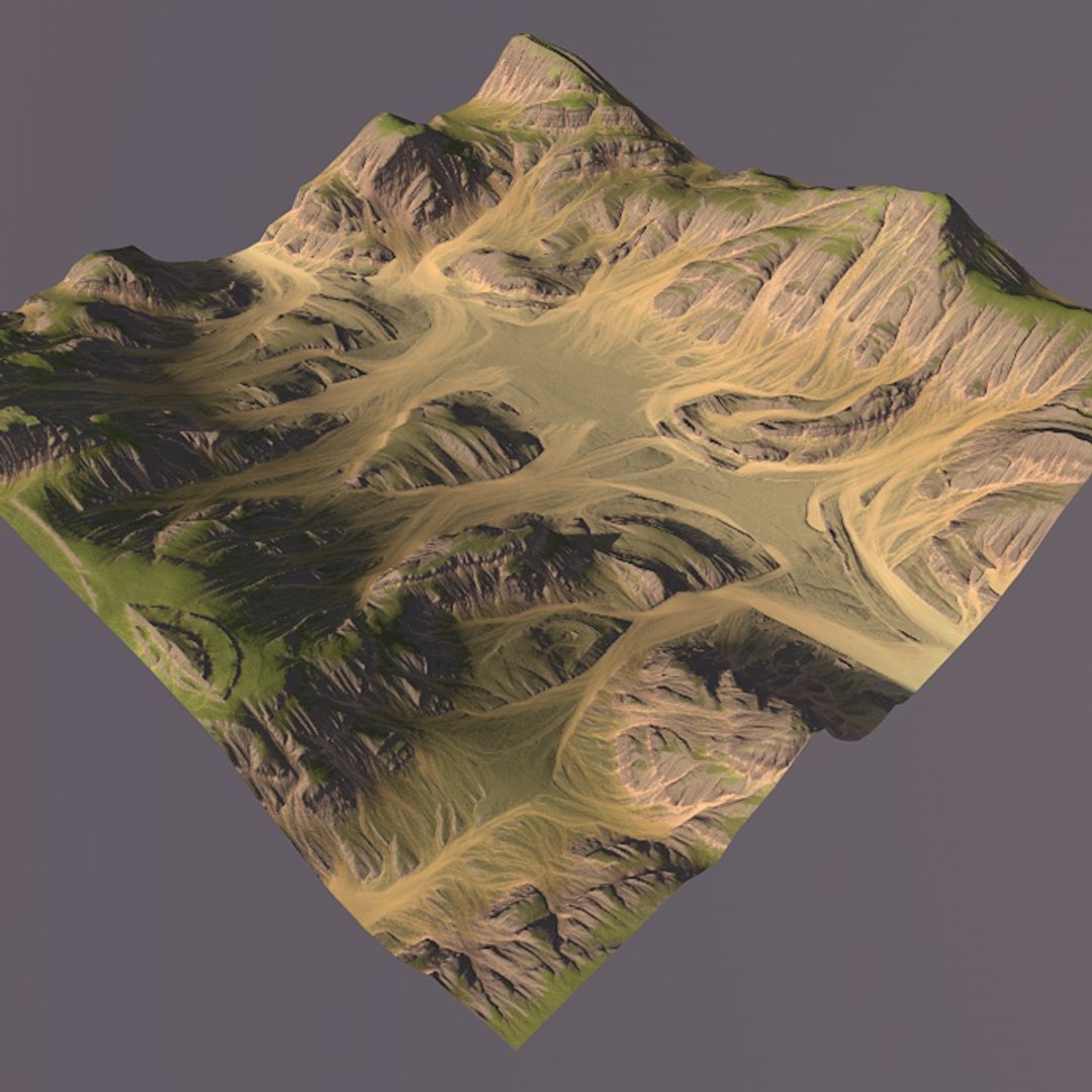 Mountain Maps Terrain 3d C4d