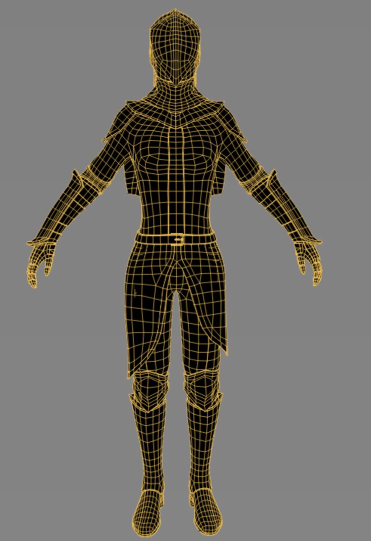 3D Raven Knight Low-poly - TurboSquid 1790930