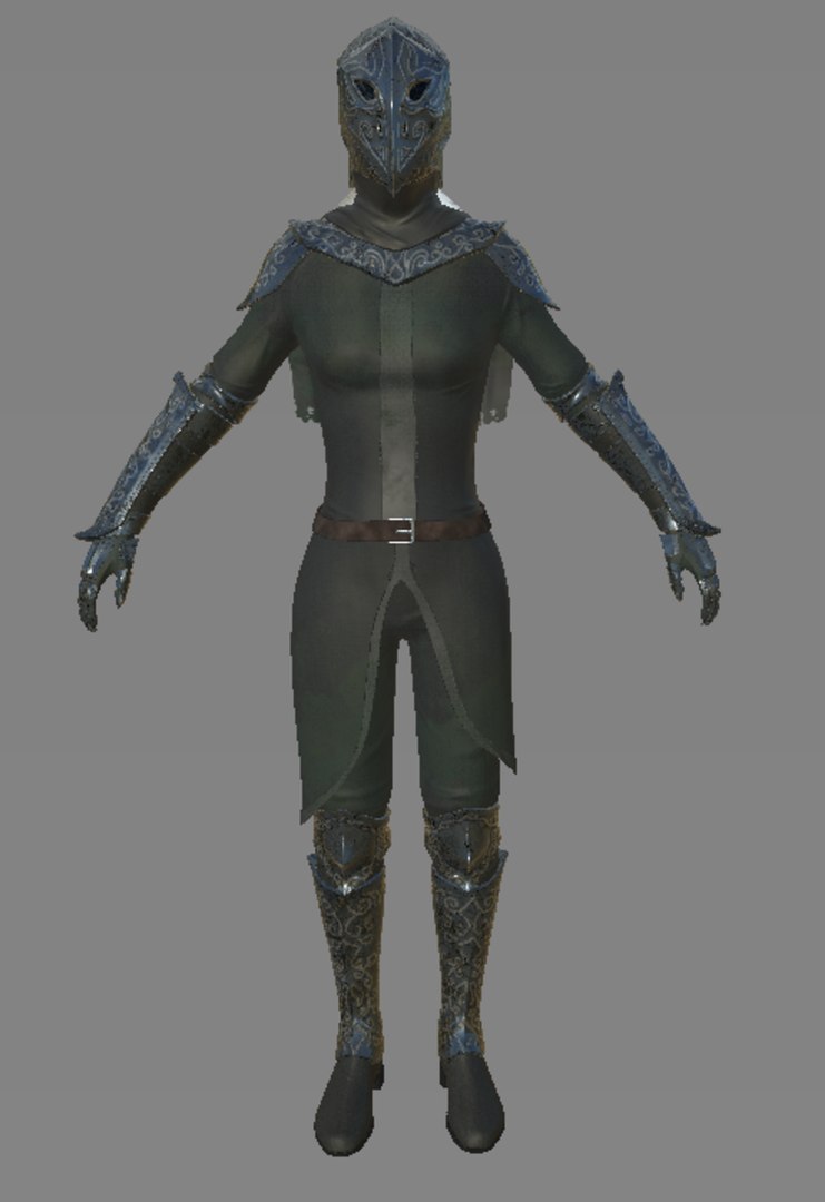 3D Raven Knight Low-poly - TurboSquid 1790930