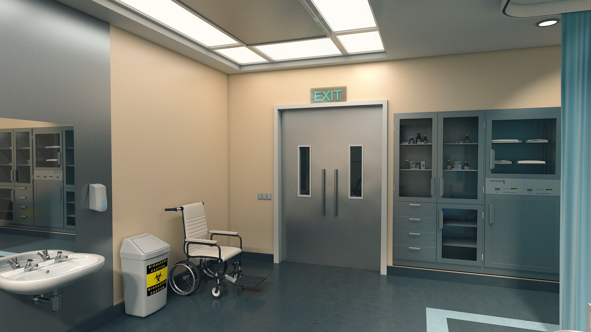 Vaccination Room 3D Model - TurboSquid 1676426