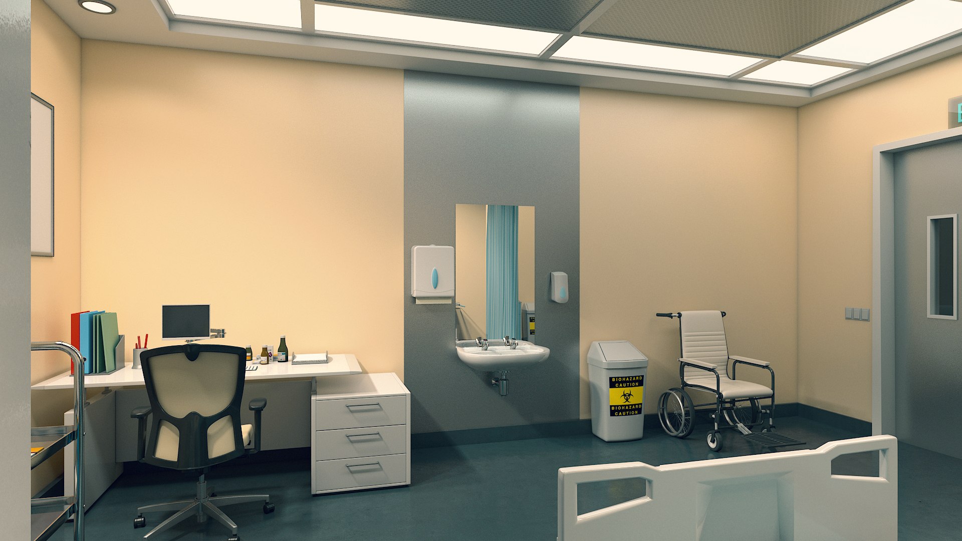 Vaccination Room 3D Model - TurboSquid 1676426