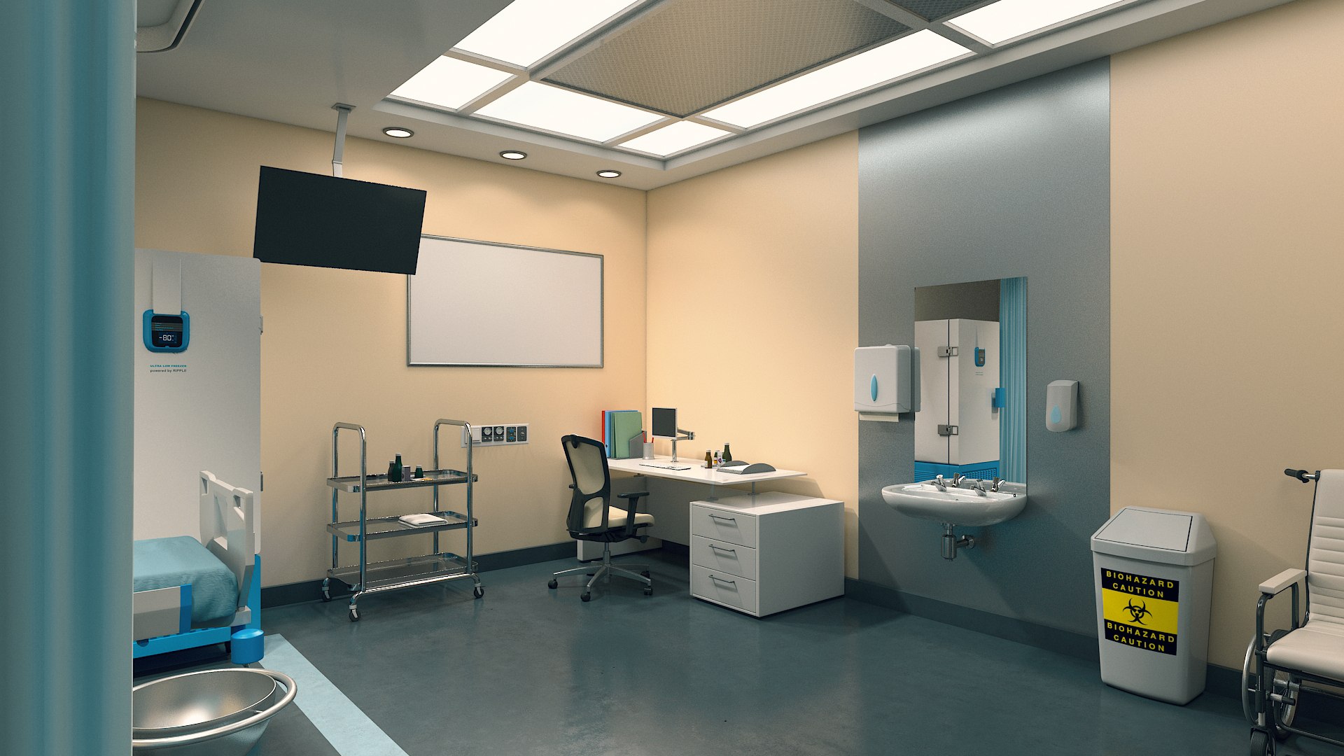 Vaccination Room 3D Model - TurboSquid 1676426