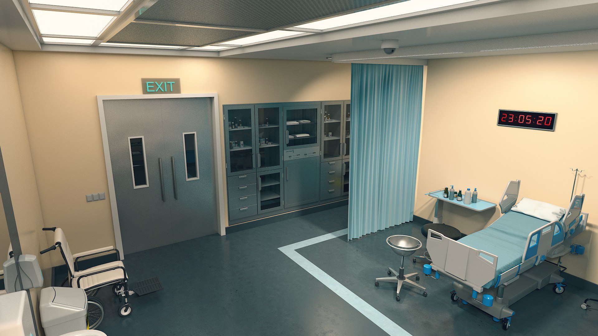 Vaccination Room 3D Model - TurboSquid 1676426