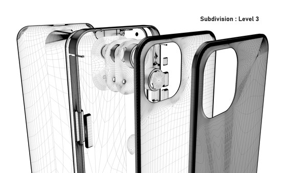 3D Apple iPhone 13 Midnight Pro Scene model - TurboSquid 1791742