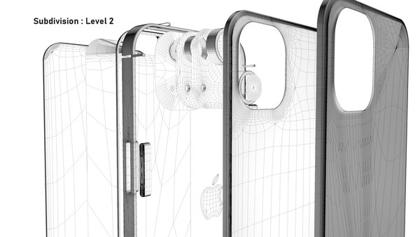 3D Apple iPhone 13 Midnight Pro Scene model - TurboSquid 1791742