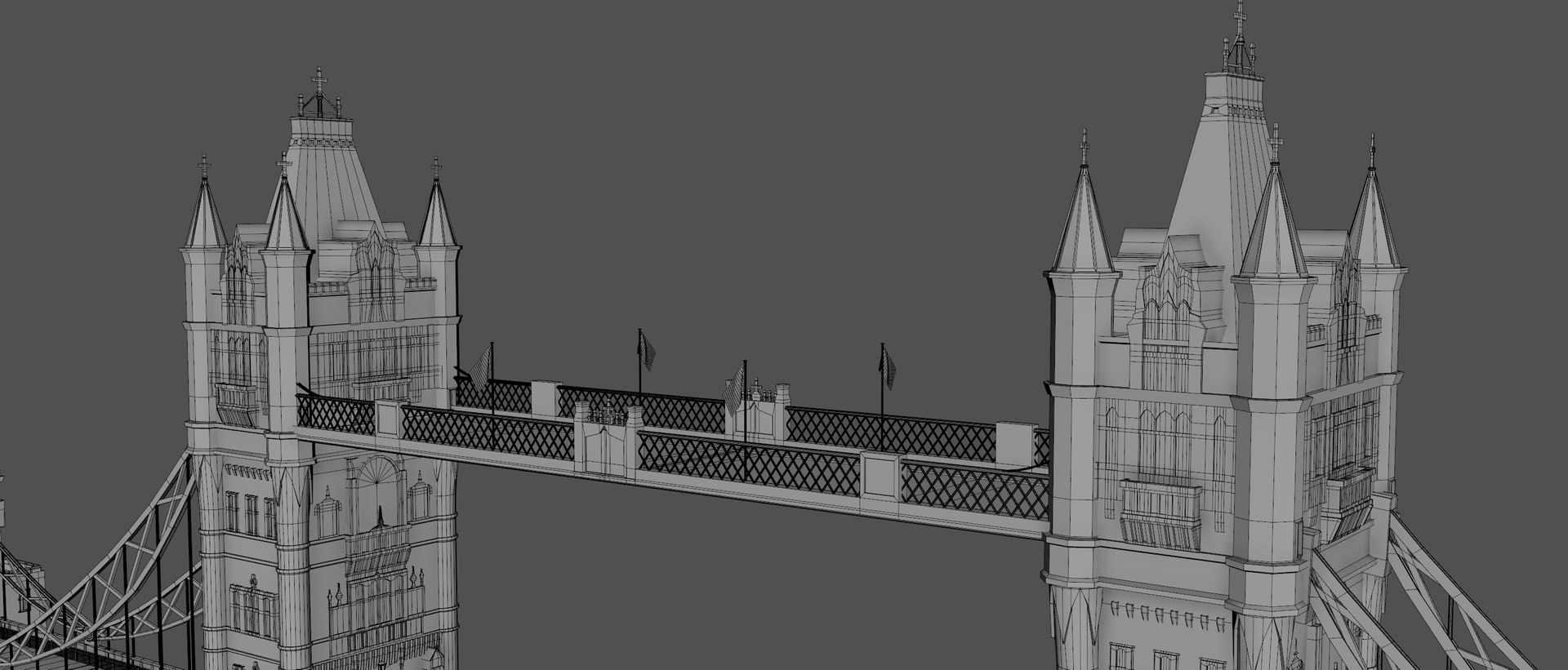 Tower Bridge V2 3D Model - TurboSquid 2380476
