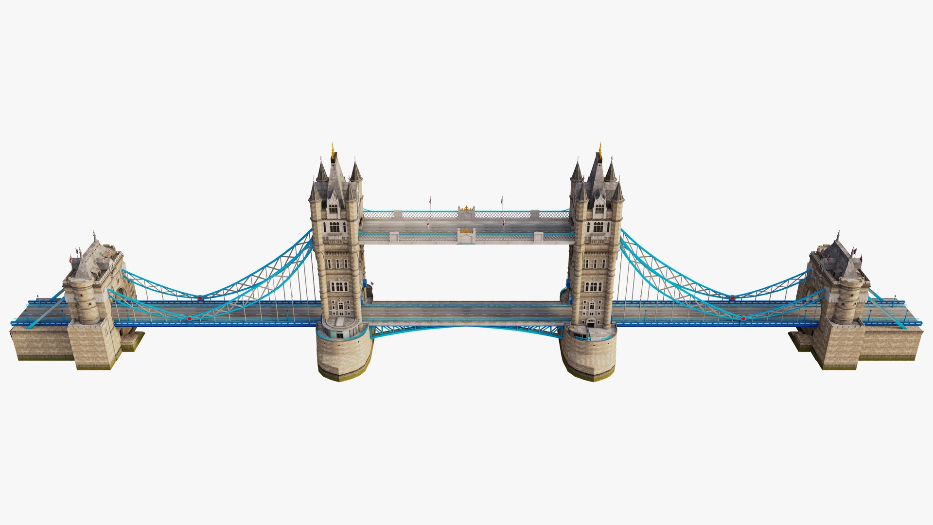 Tower Bridge V2 3D Model - TurboSquid 2380476