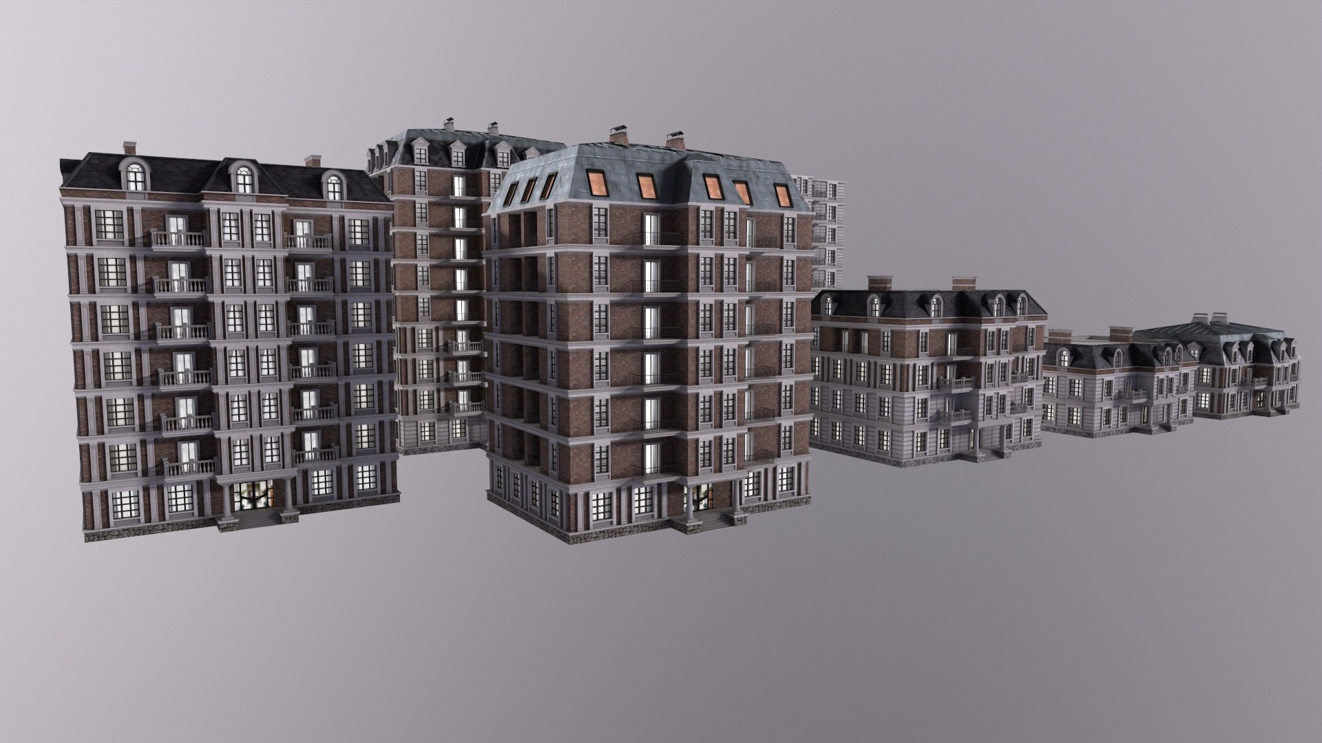 Architecture PBR City Buildings kitbash 3D model - TurboSquid 2015945