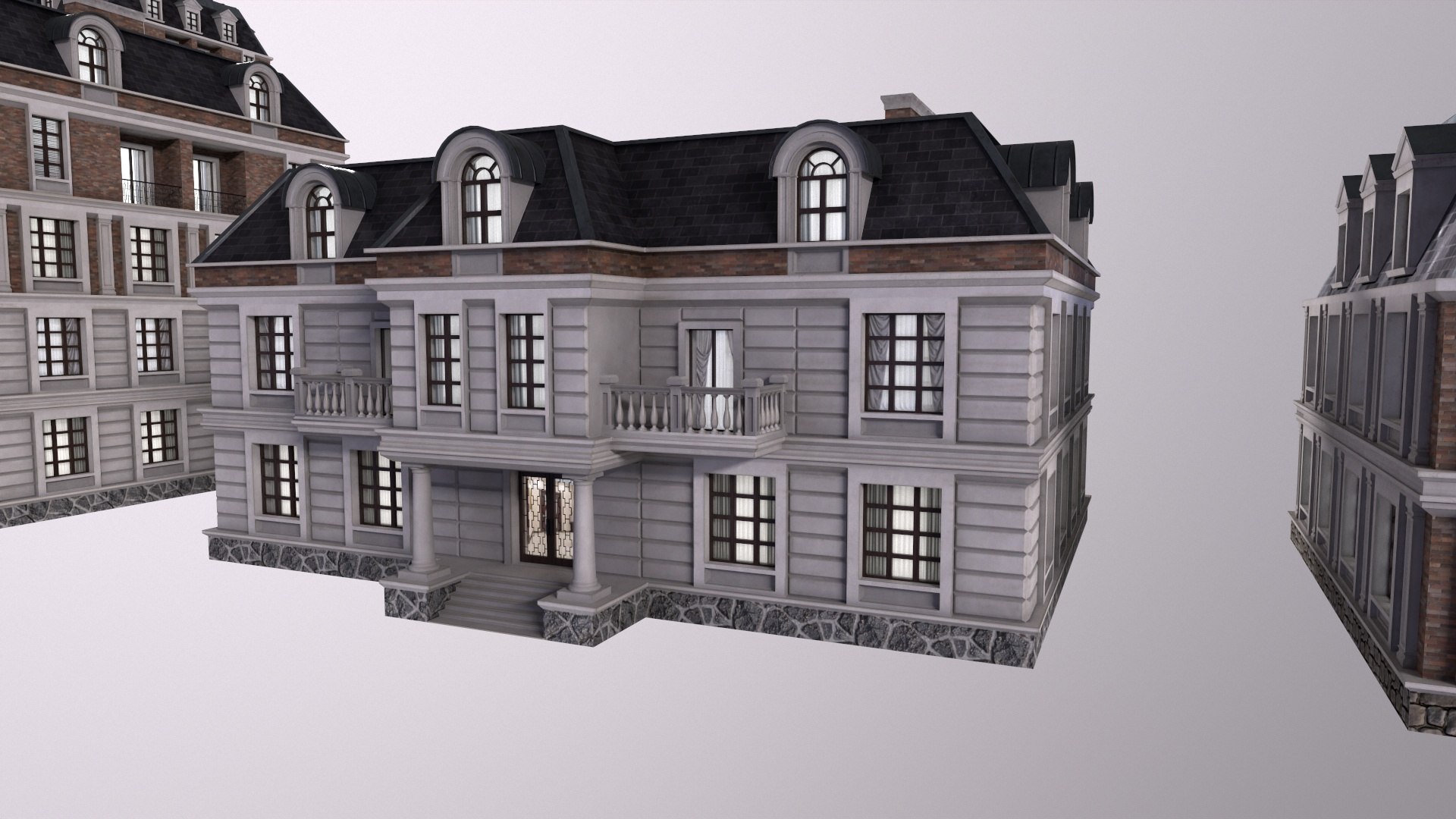 Architecture PBR City Buildings kitbash 3D model - TurboSquid 2015945