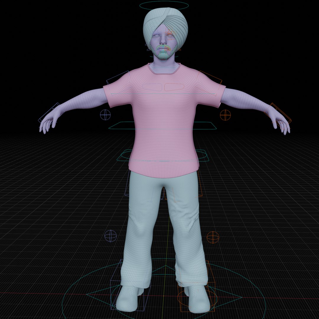 3D INDIAN SARDAR - TurboSquid 2129404