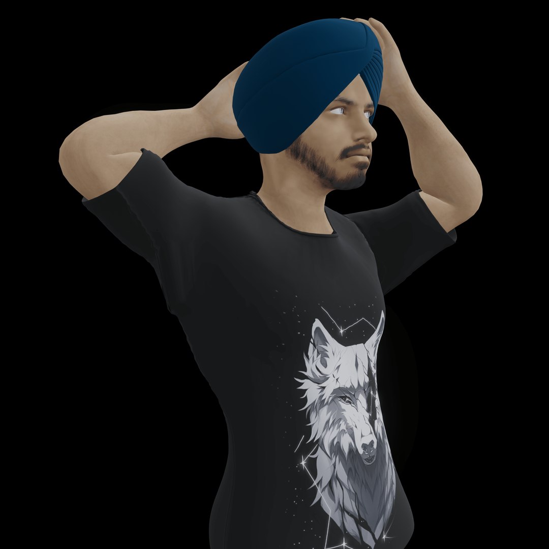 3D INDIAN SARDAR - TurboSquid 2129404