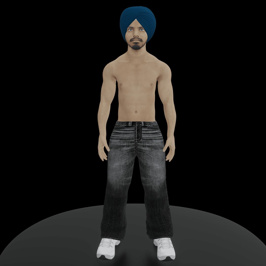 3D INDIAN SARDAR - TurboSquid 2129404