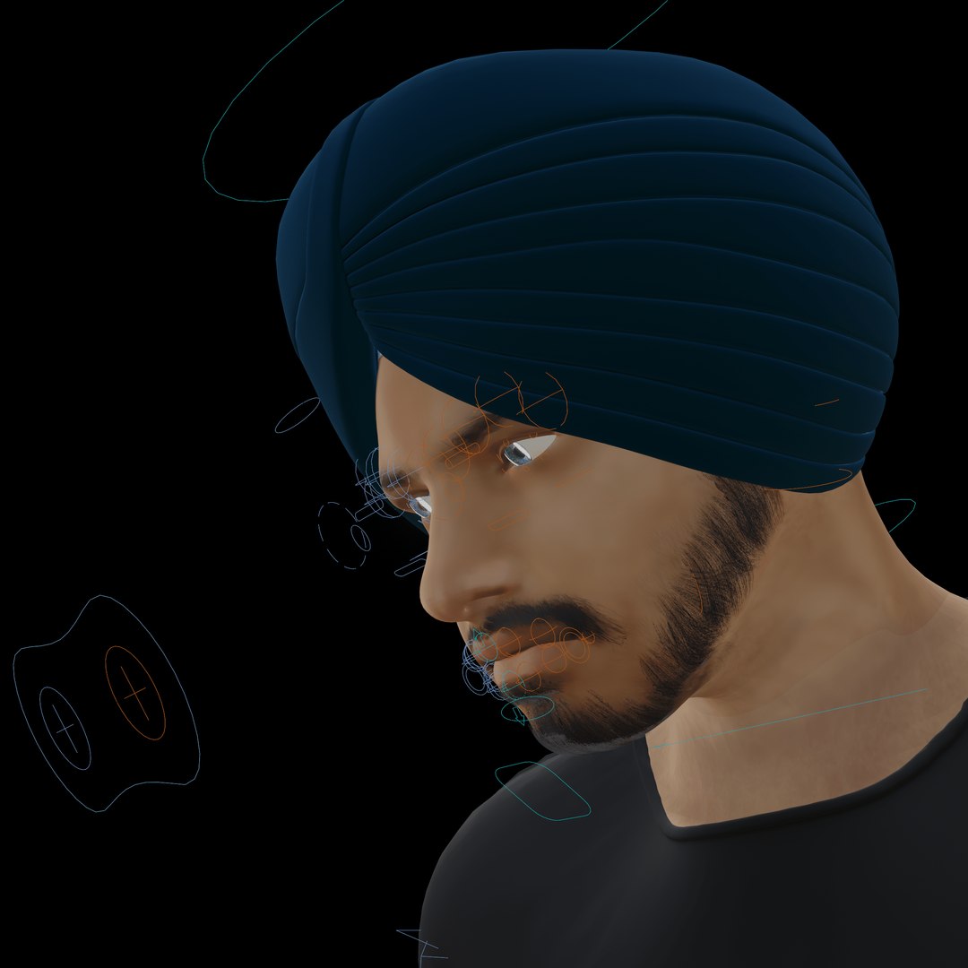 3D INDIAN SARDAR - TurboSquid 2129404