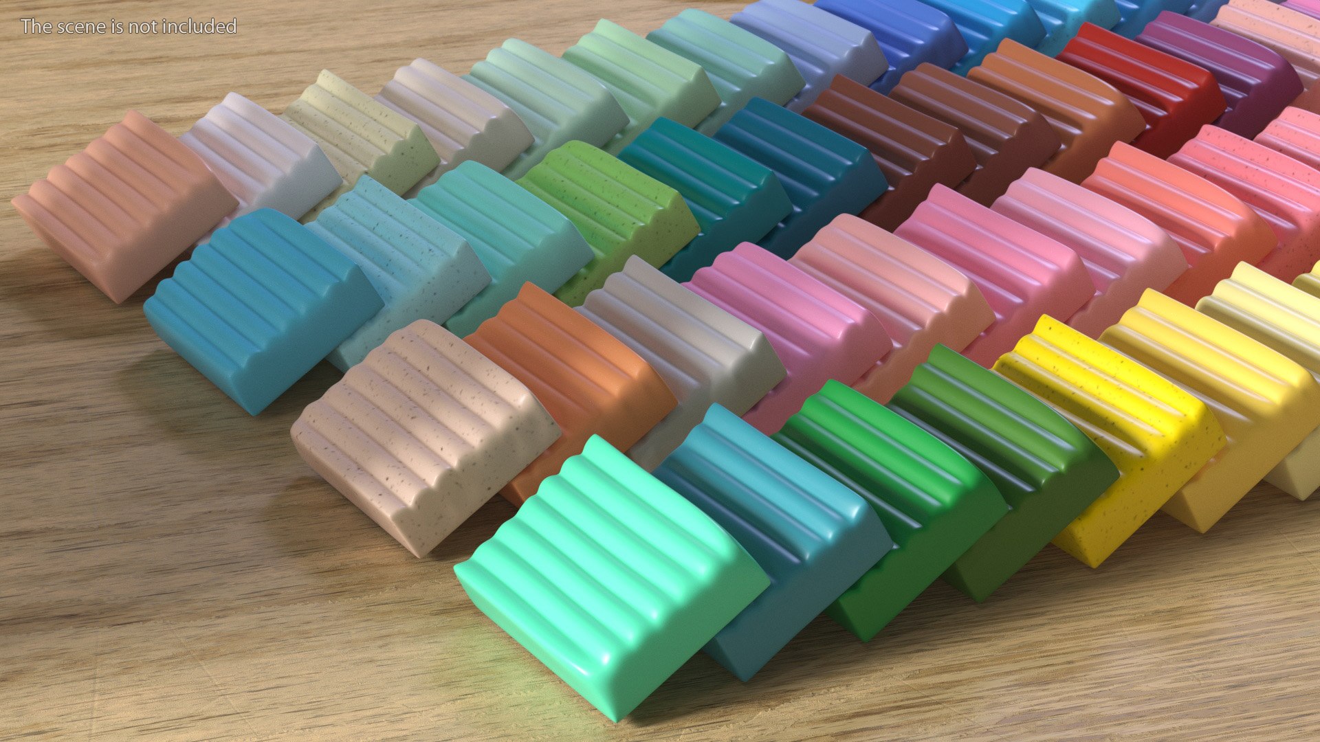 Polymer Clay Kit Lay Out 3D model - TurboSquid 2046629