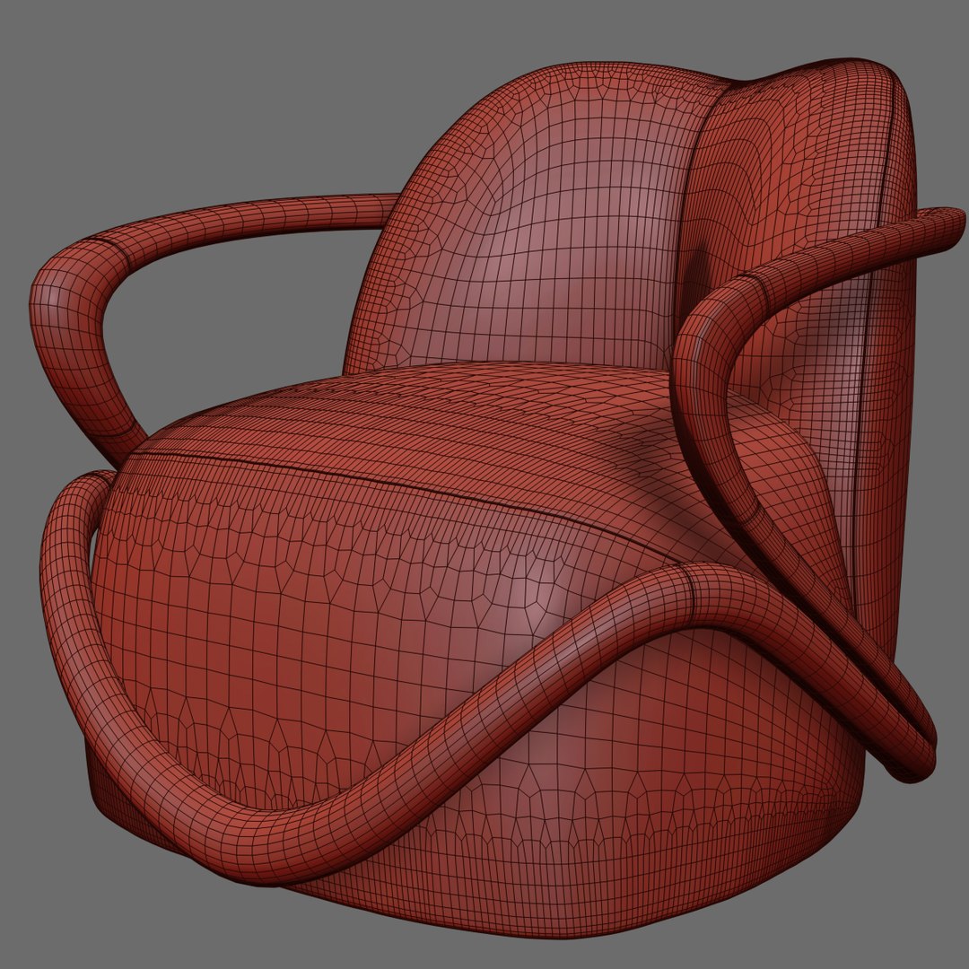 3D Giorgetti Hug Armchair Model - TurboSquid 1327777