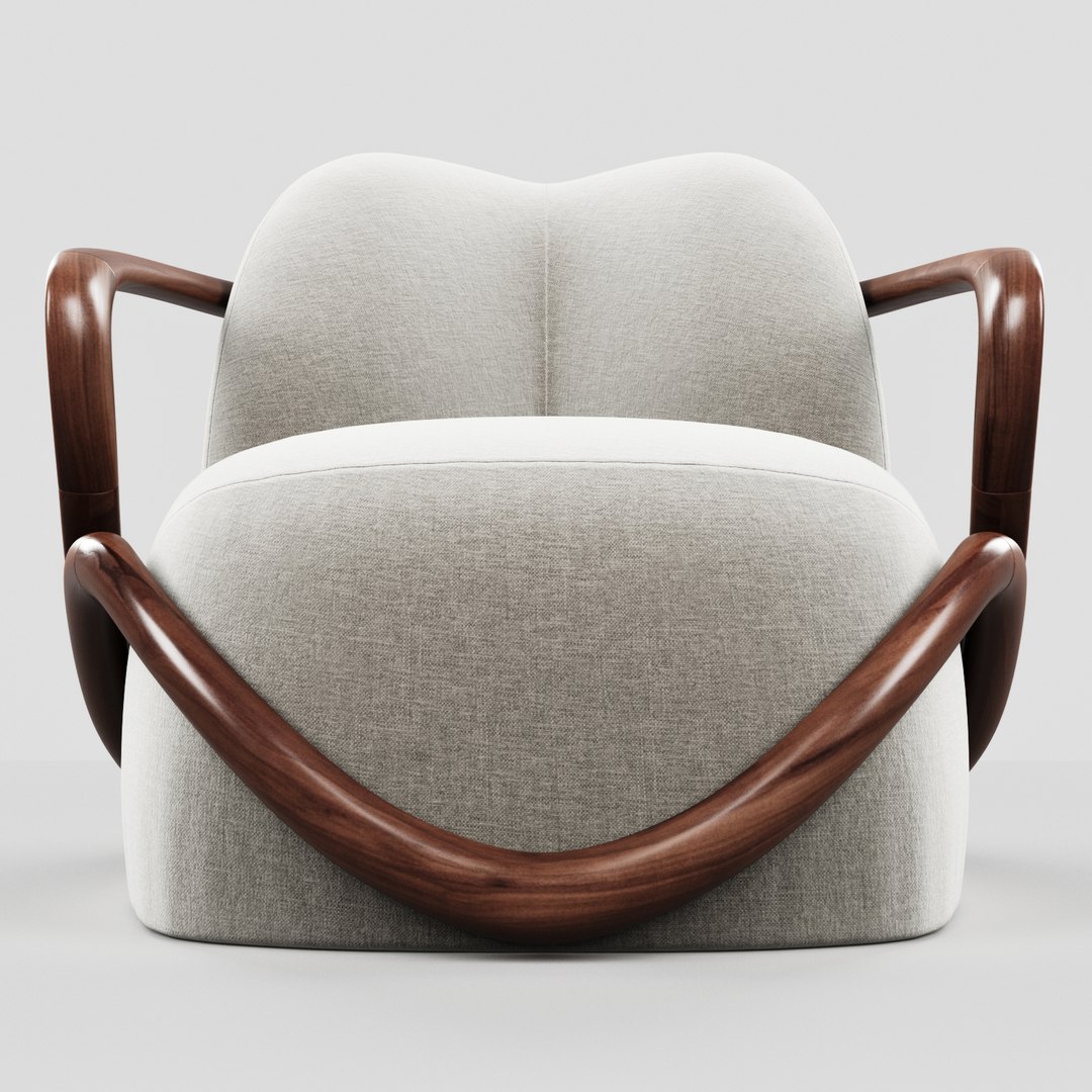 3D Giorgetti Hug Armchair Model - TurboSquid 1327777