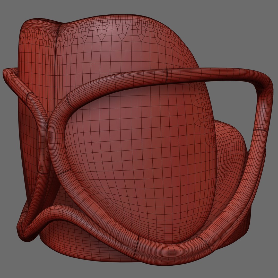 3D Giorgetti Hug Armchair Model - TurboSquid 1327777