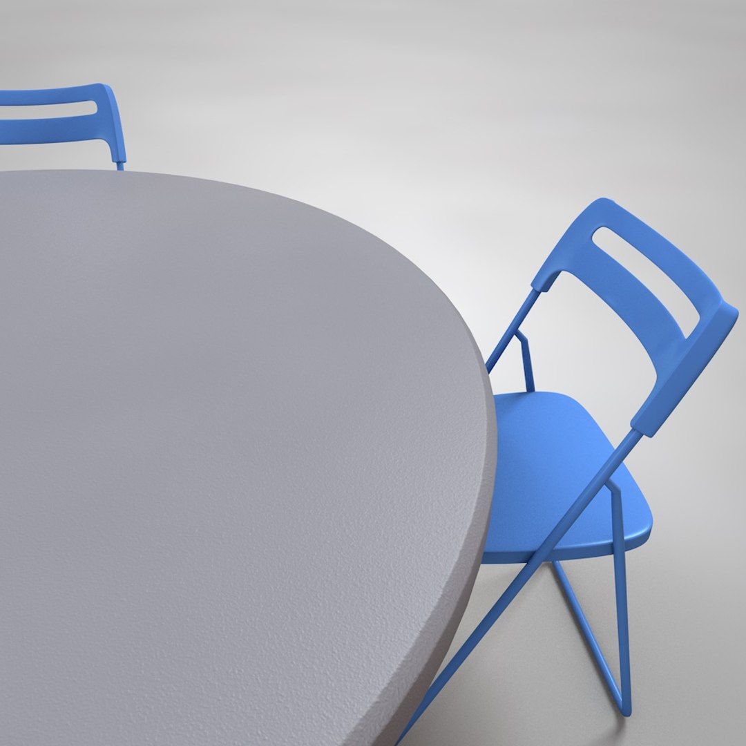 Cafeteria Table Chairs Model - TurboSquid 1512760
