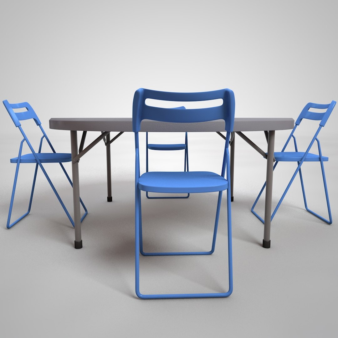Cafeteria Table Chairs Model - TurboSquid 1512760