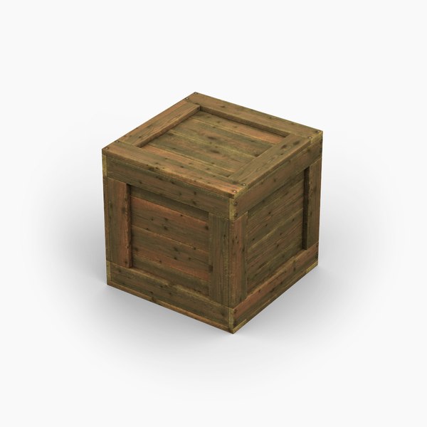 Wooden Cargo Crate Box 3D model - TurboSquid 1867974